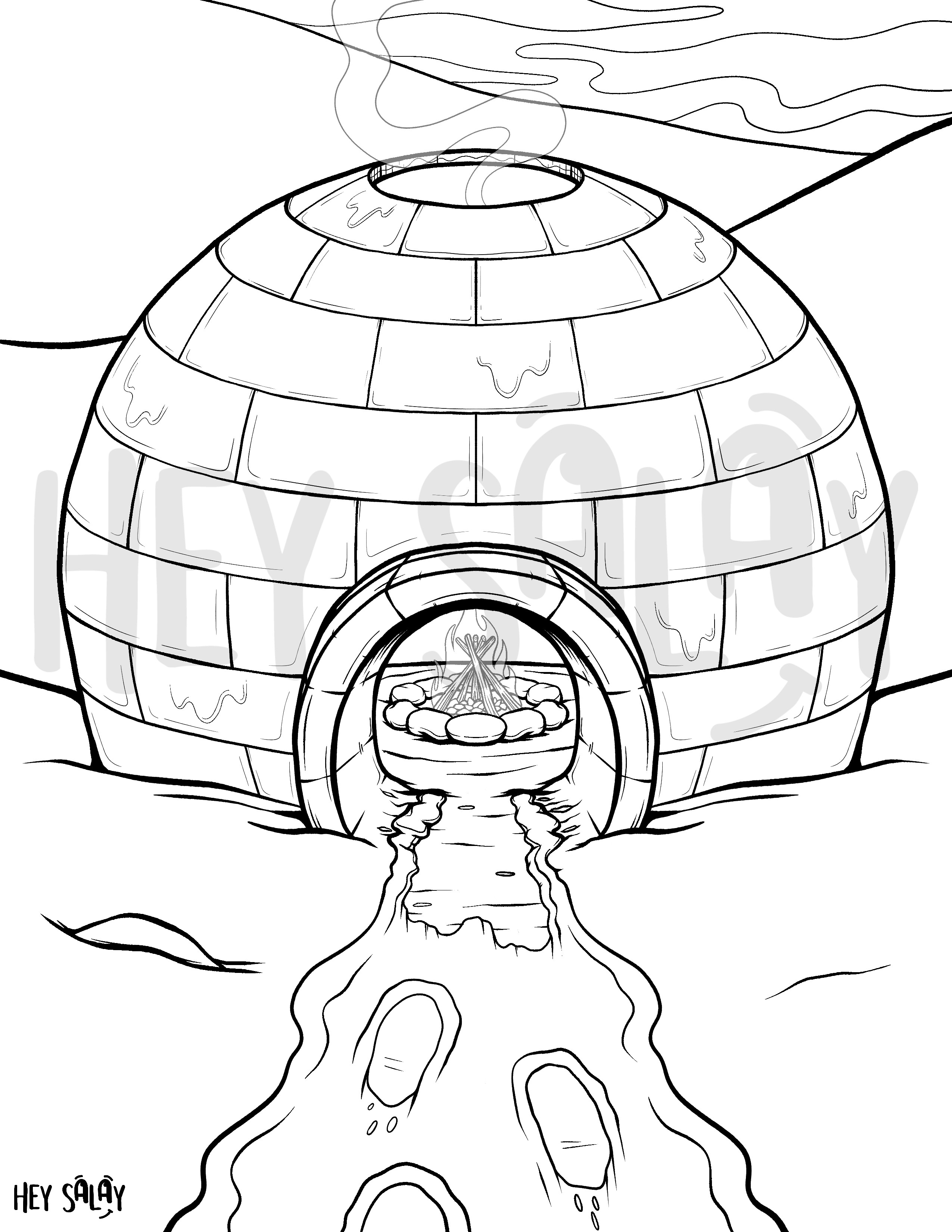 Winter Wonderland Drawing