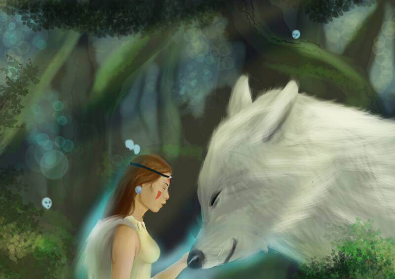 ArtStation - Princess Mononoke Fanart