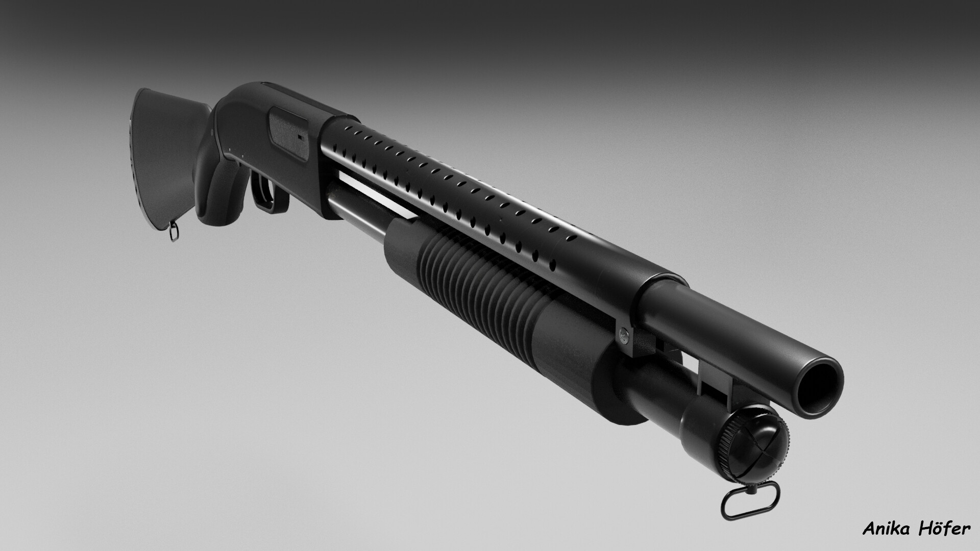 ArtStation - new from the factory _ Pumpgun M58A