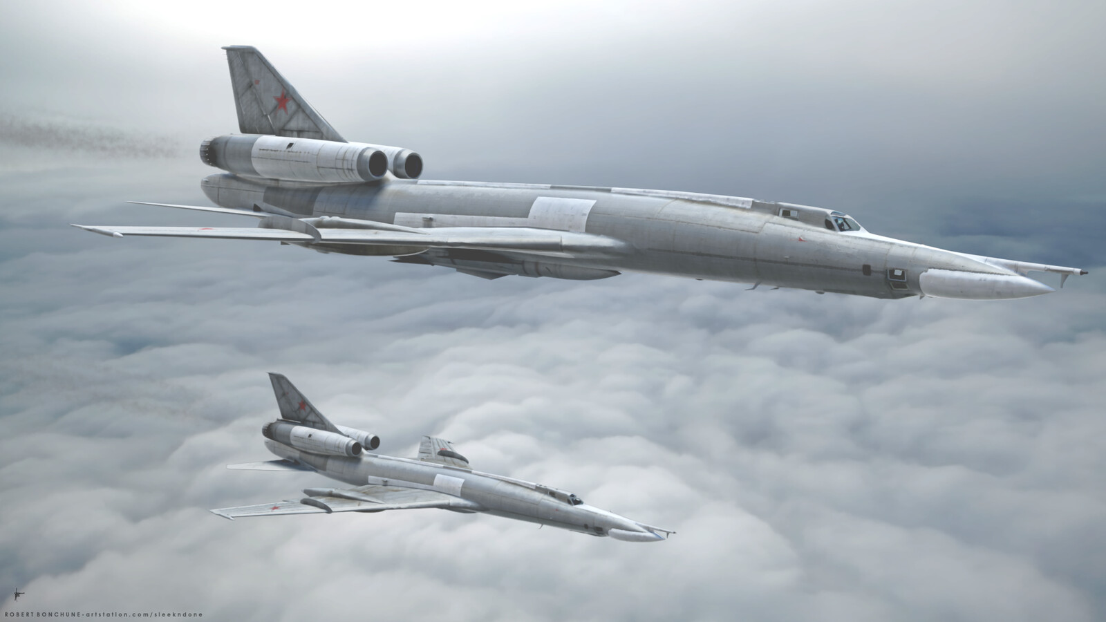 Robert Bonchune - Tupolev Tu-22KDP Blinder Formation