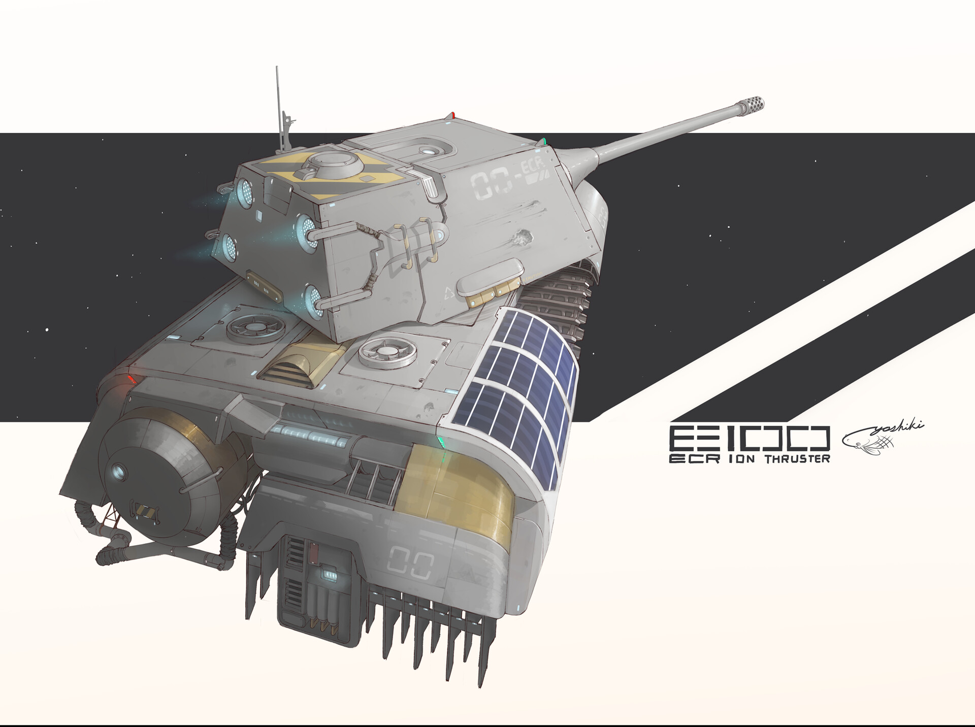 ArtStation - E-100 [ECR Ion Thruster]