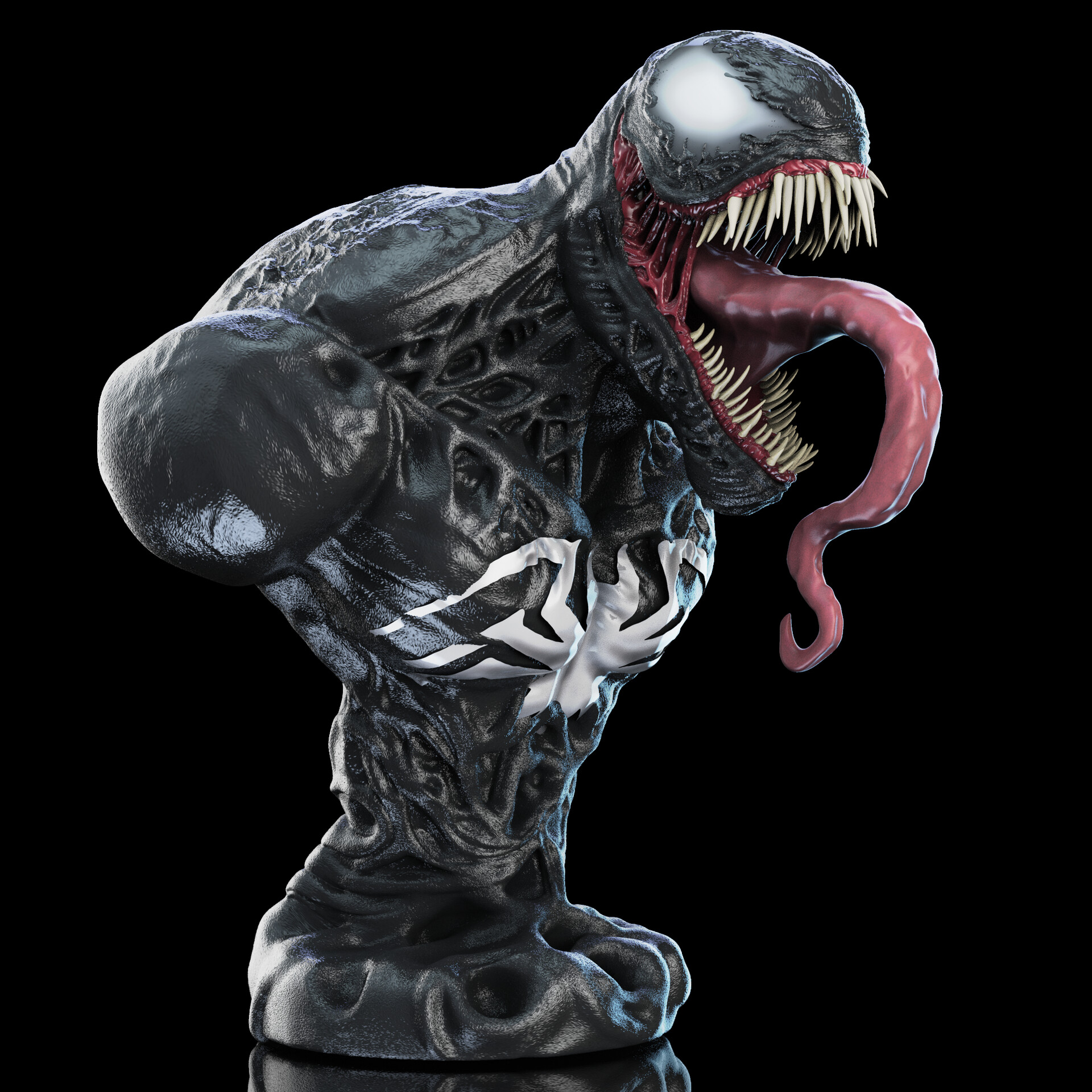 ArtStation - Venom Bust / WIP
