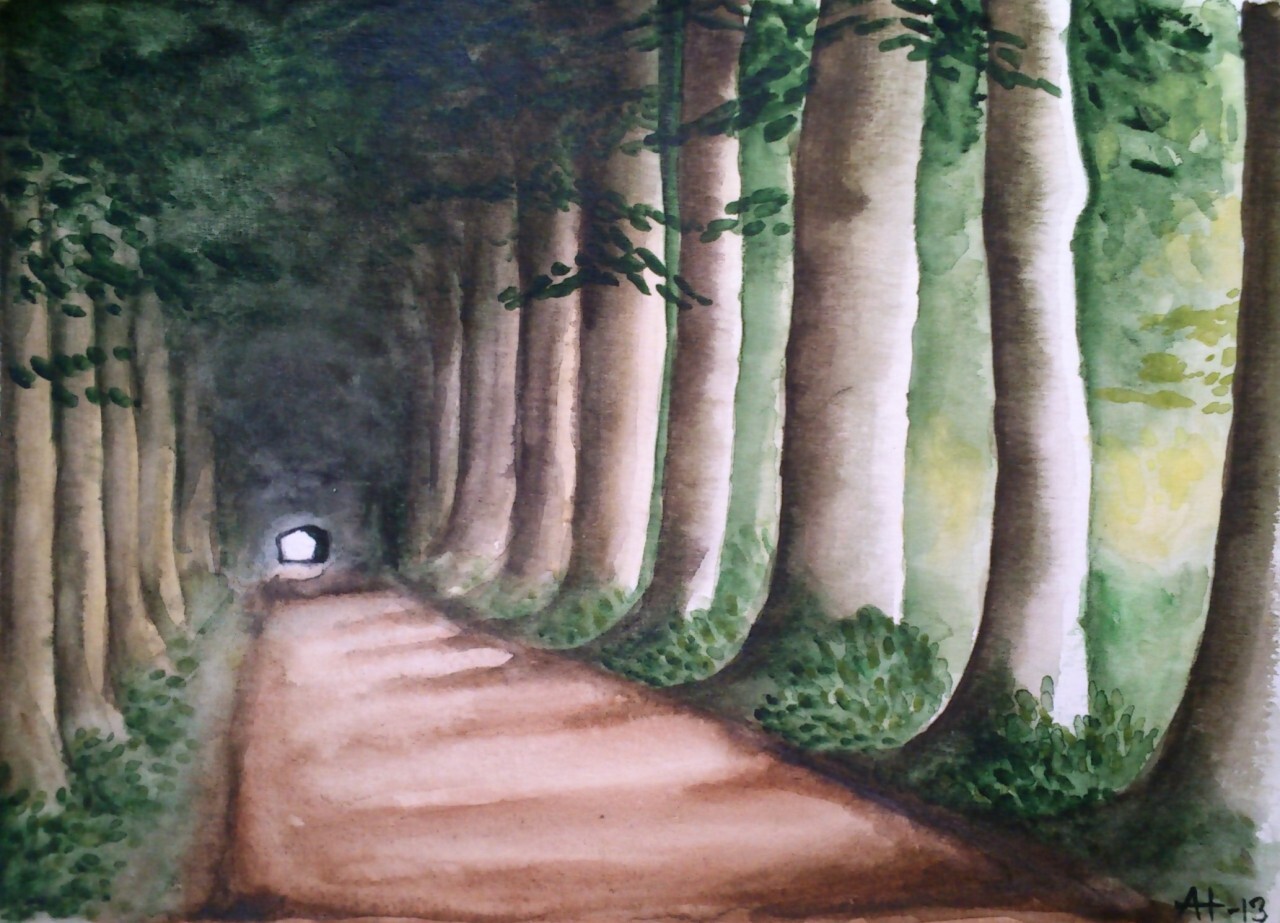 ArtStation - Tree tunnel