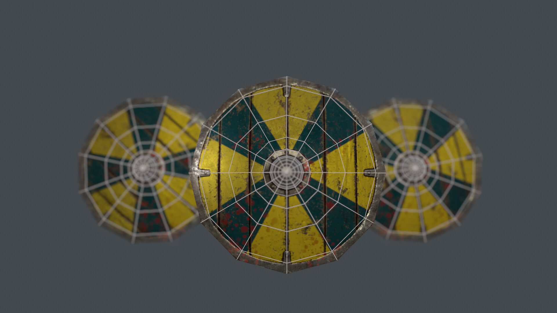 ArtStation - High to low Polly bake shield