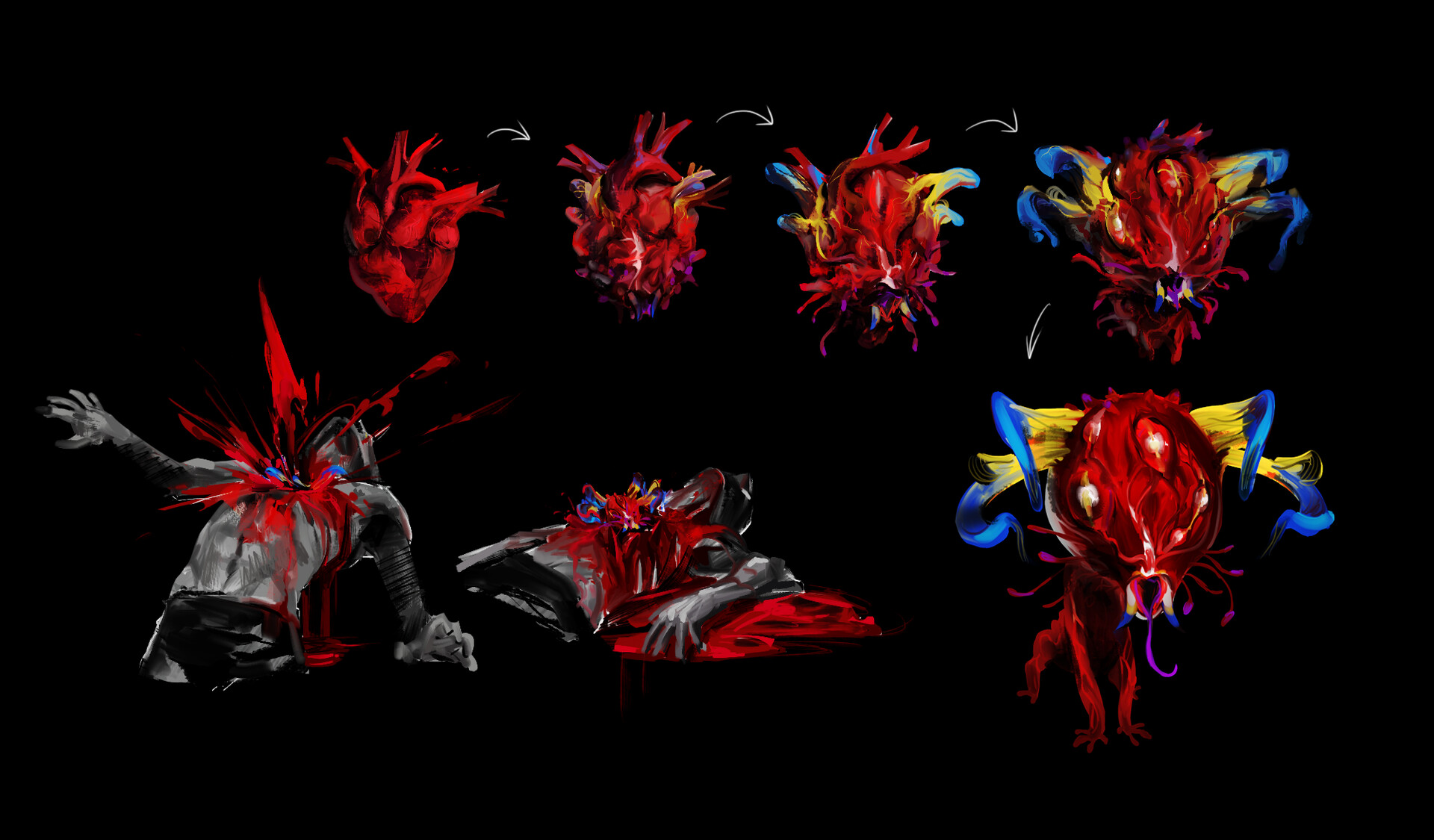 ArtStation - Heart monster