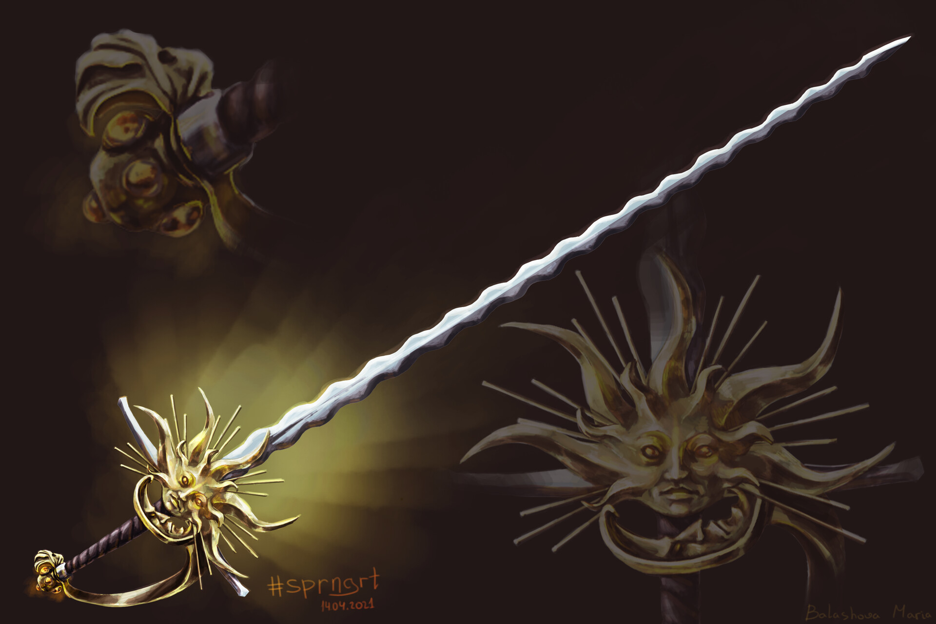 ArtStation - Рапира-фламберг / Rapier-flamberg