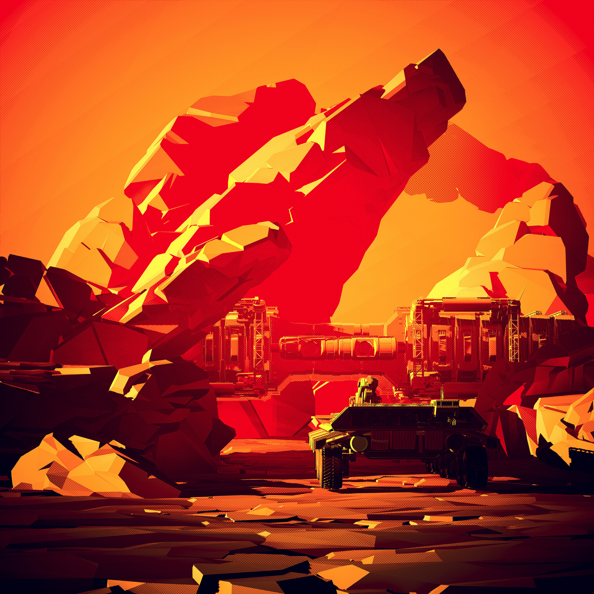 ArtStation - Stylized Martian Base 03