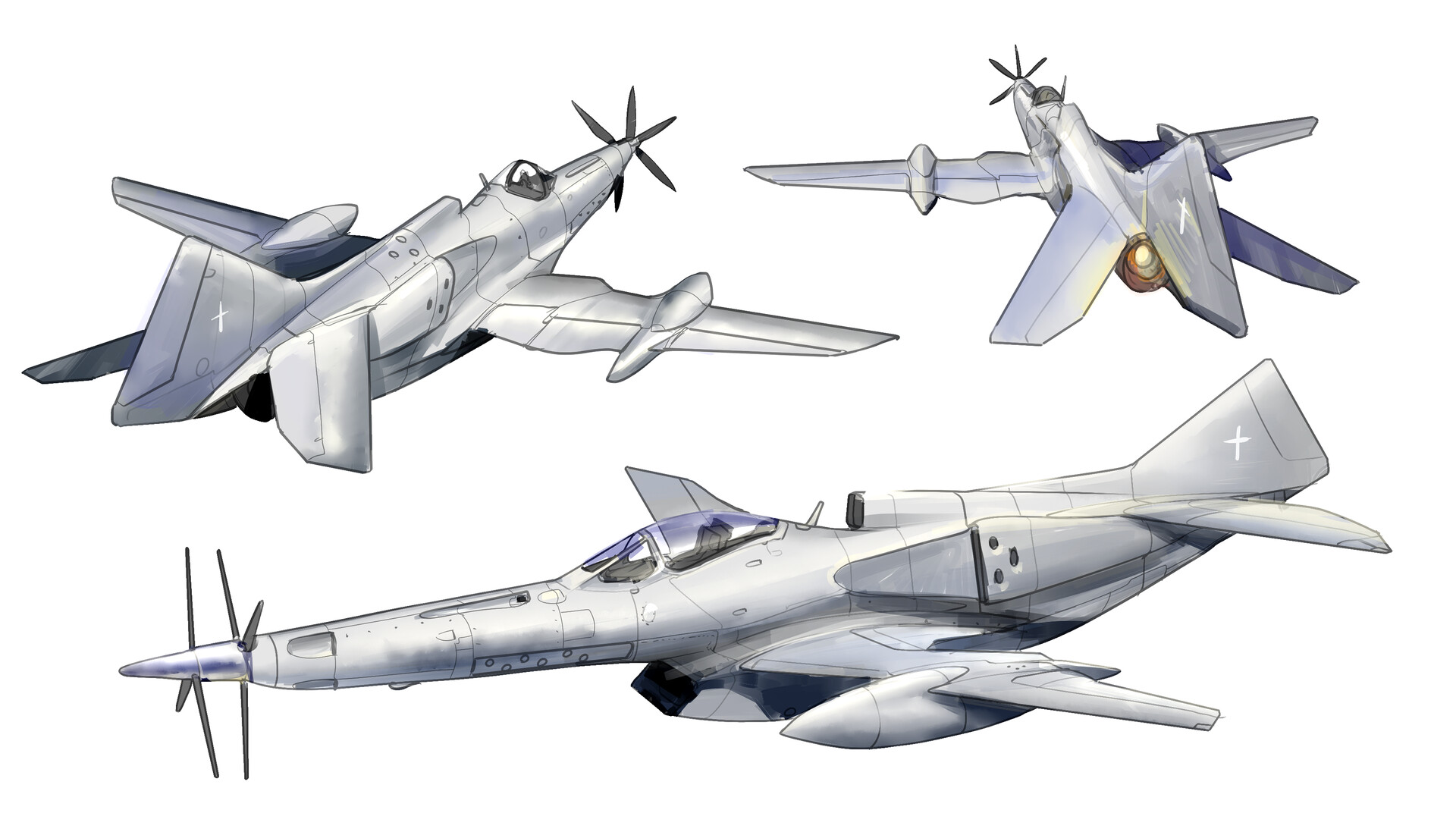 ArtStation - 'VERMILION PLUMES' - SERPENT Alliance Interceptor