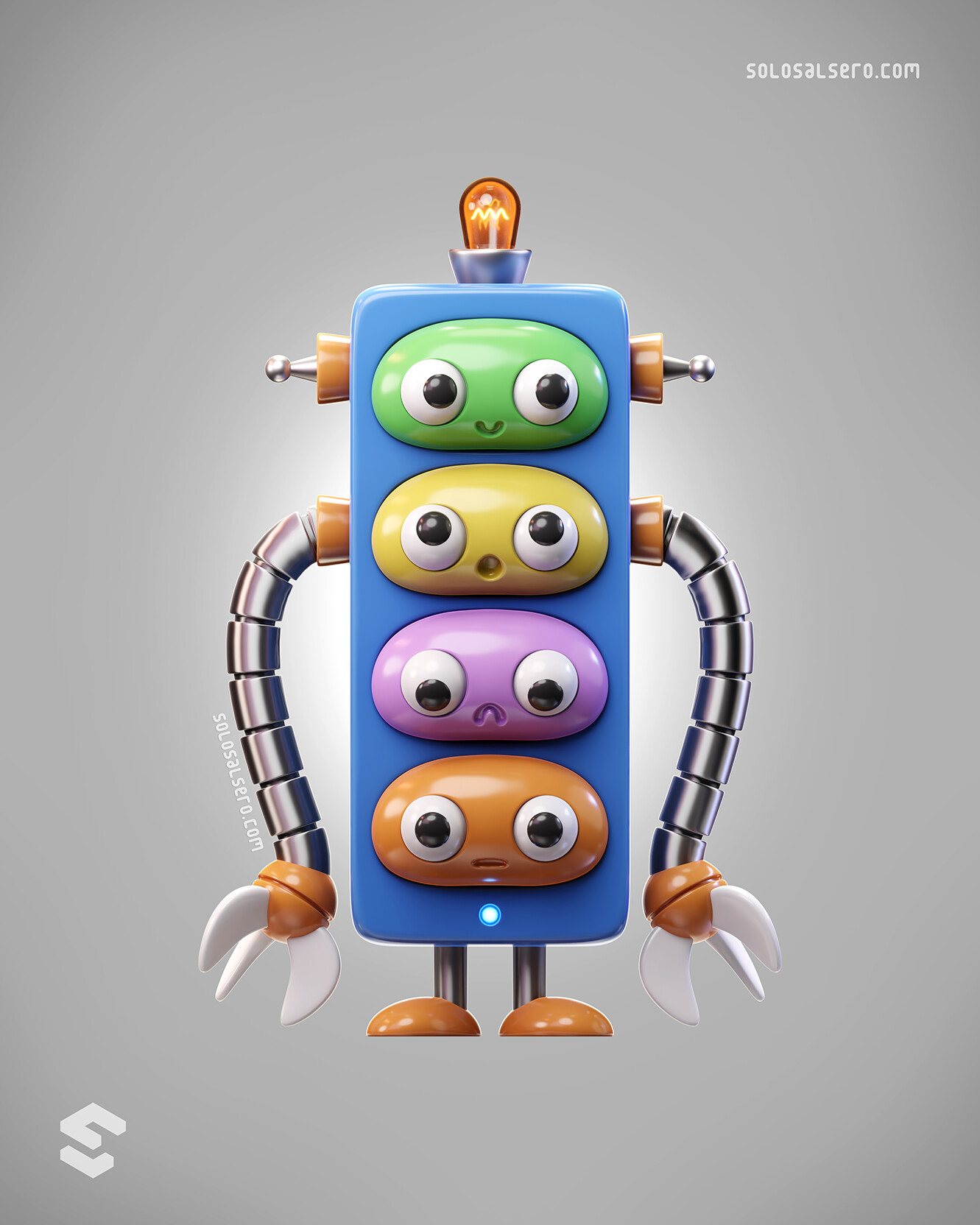 ArtStation - Cute Color Robot