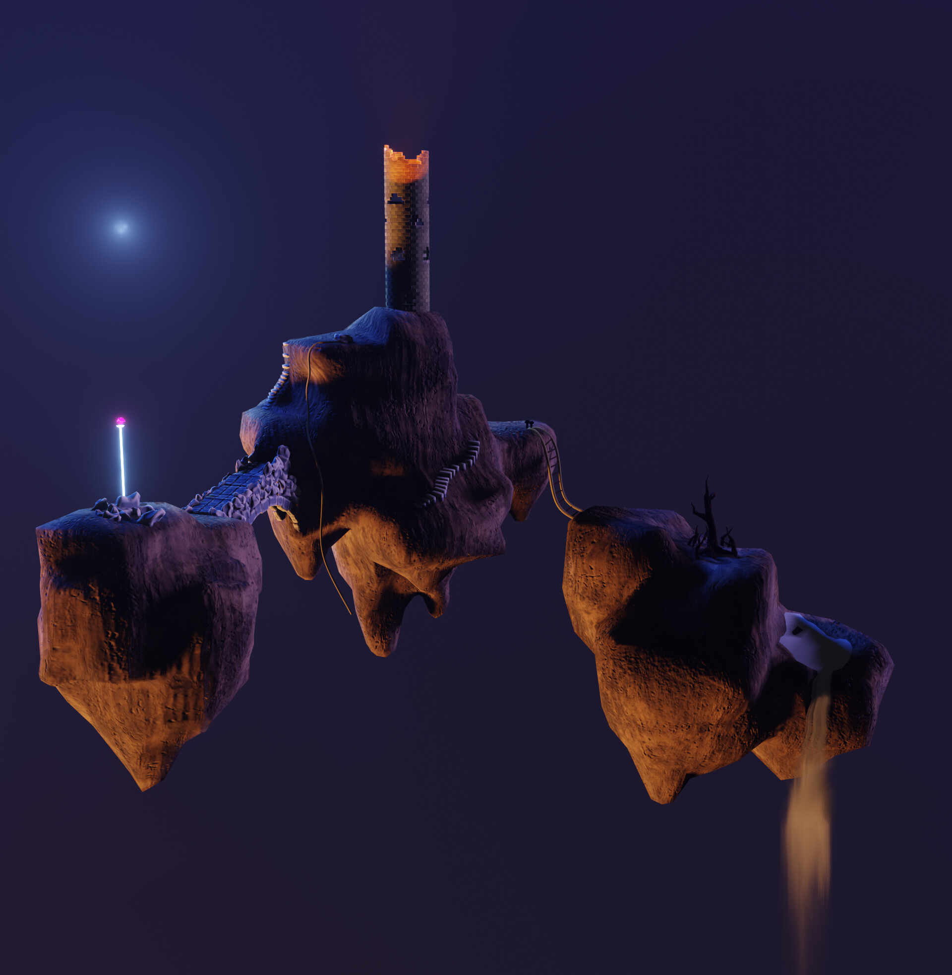 ArtStation - Floating Rocks
