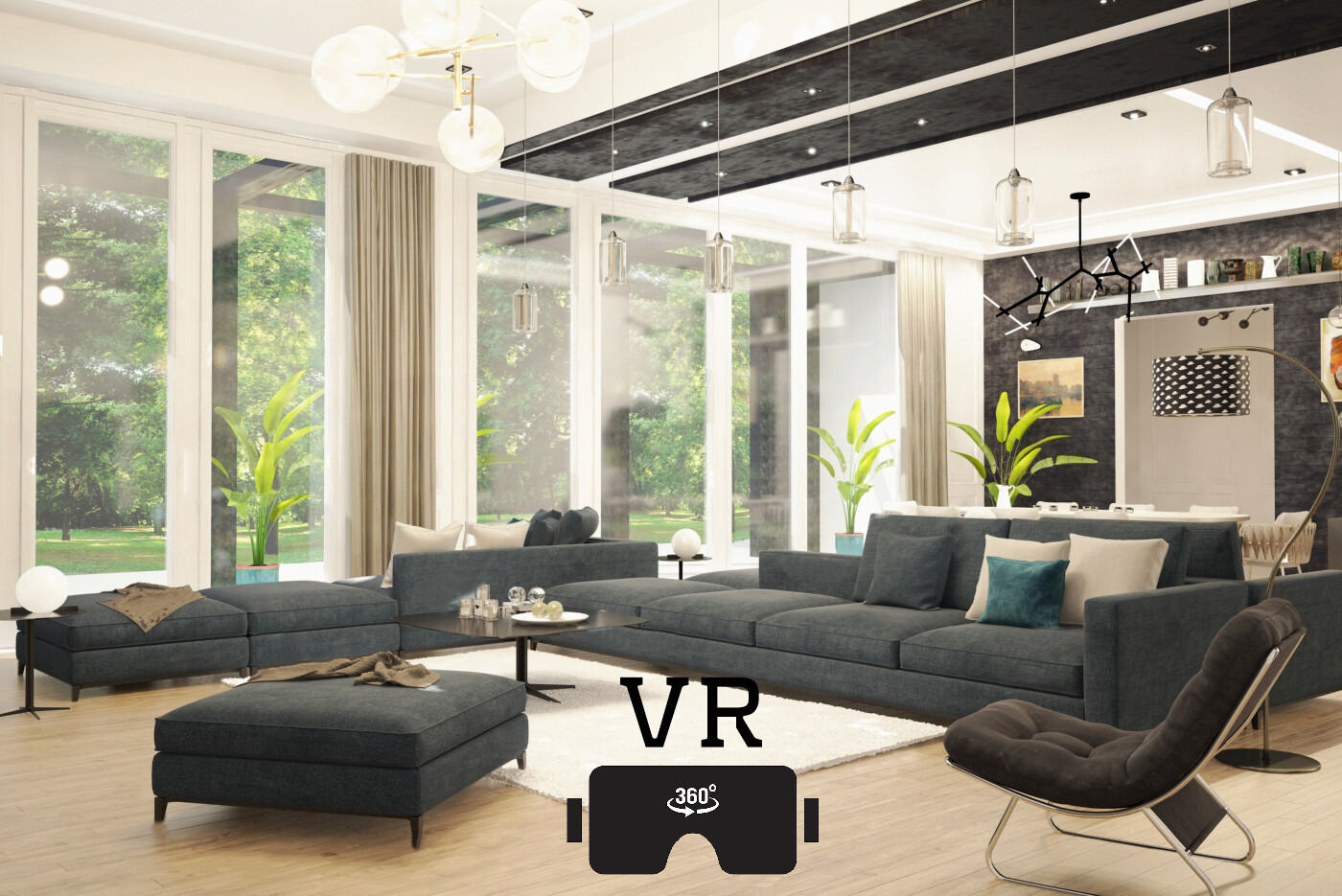 ArtStation - 360 Interior Animation for Villa Reception-VR UNITY