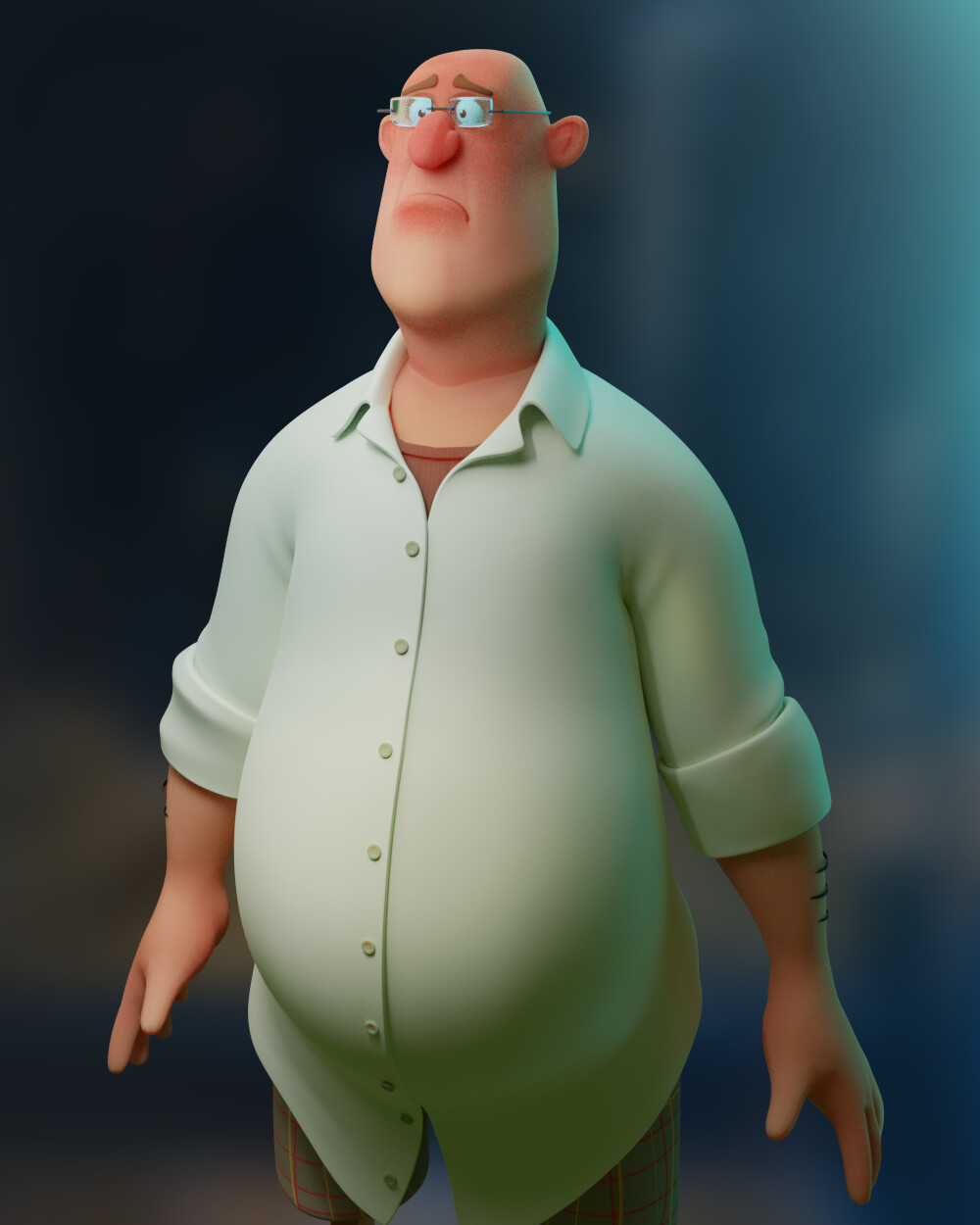 ArtStation - Dumpy Man with Dumpy Shirt