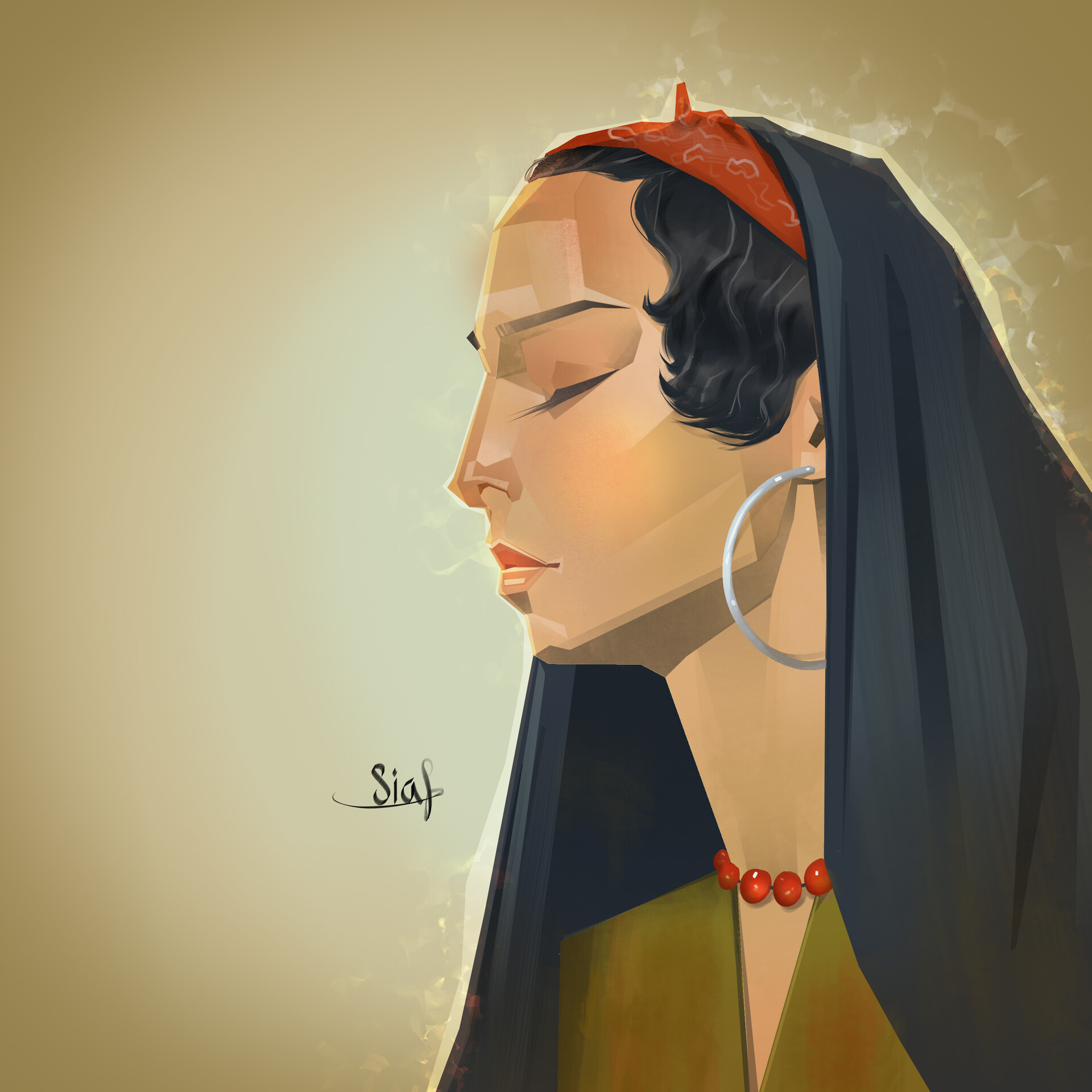 ArtStation - Amazigh stylized portrait