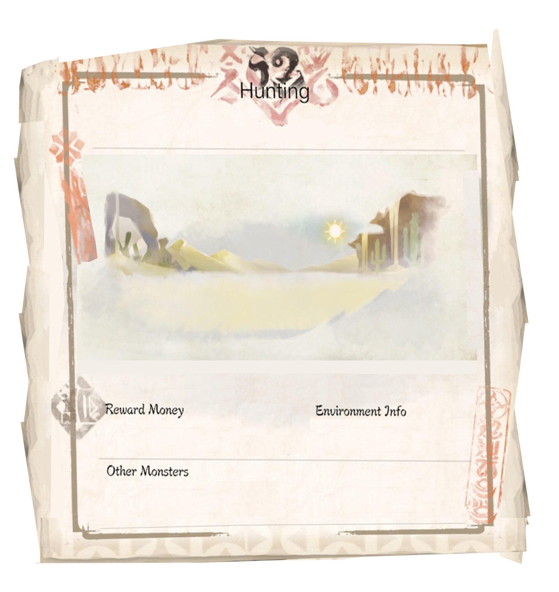 ArtStation - Monster Hunter Rise Quest Prop Blank