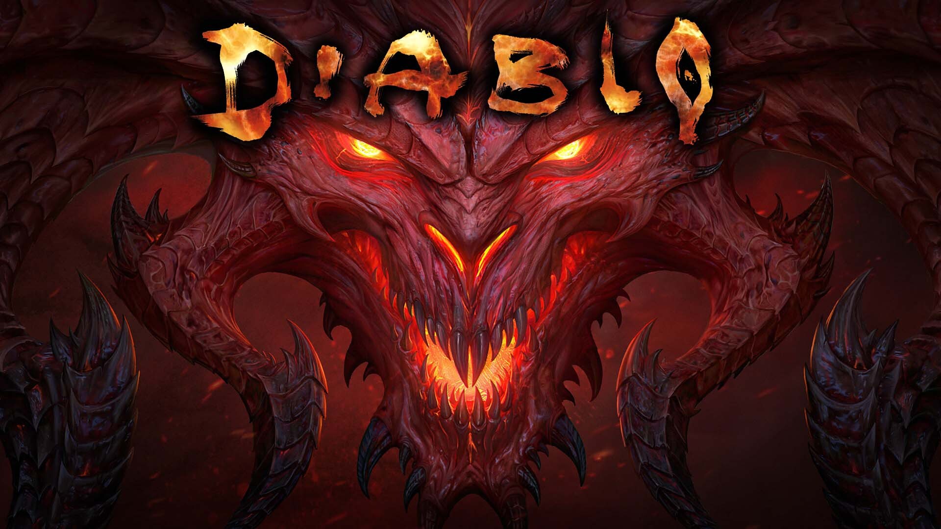 ArtStation - Handwritten Brush Style Font Design of "DIABLO"