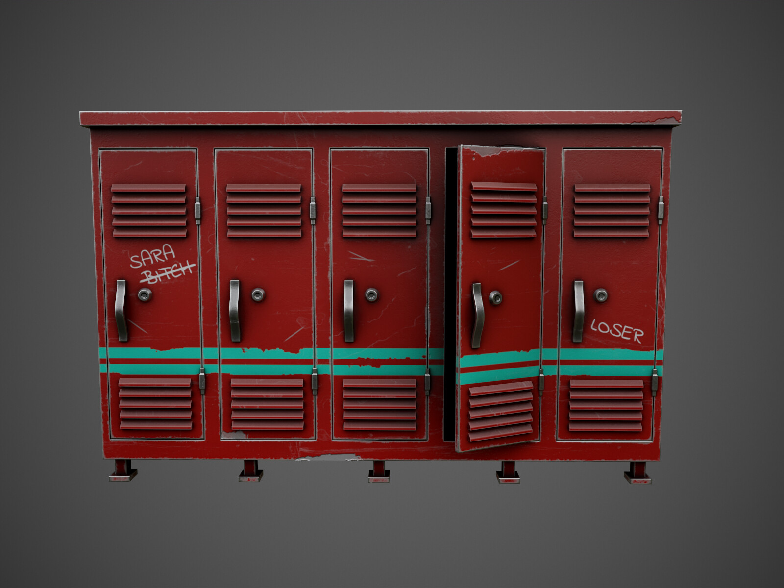 ArtStation - School locker