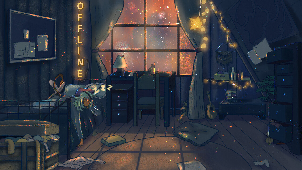 ArtStation - Room Background (COMMISSIONED WORK)