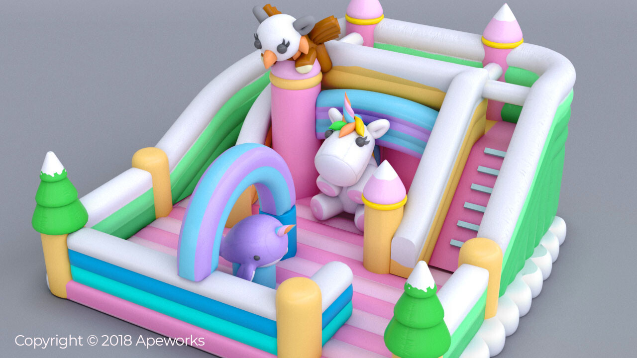 ArtStation - Magical Creatures Inflatable bouncy castle