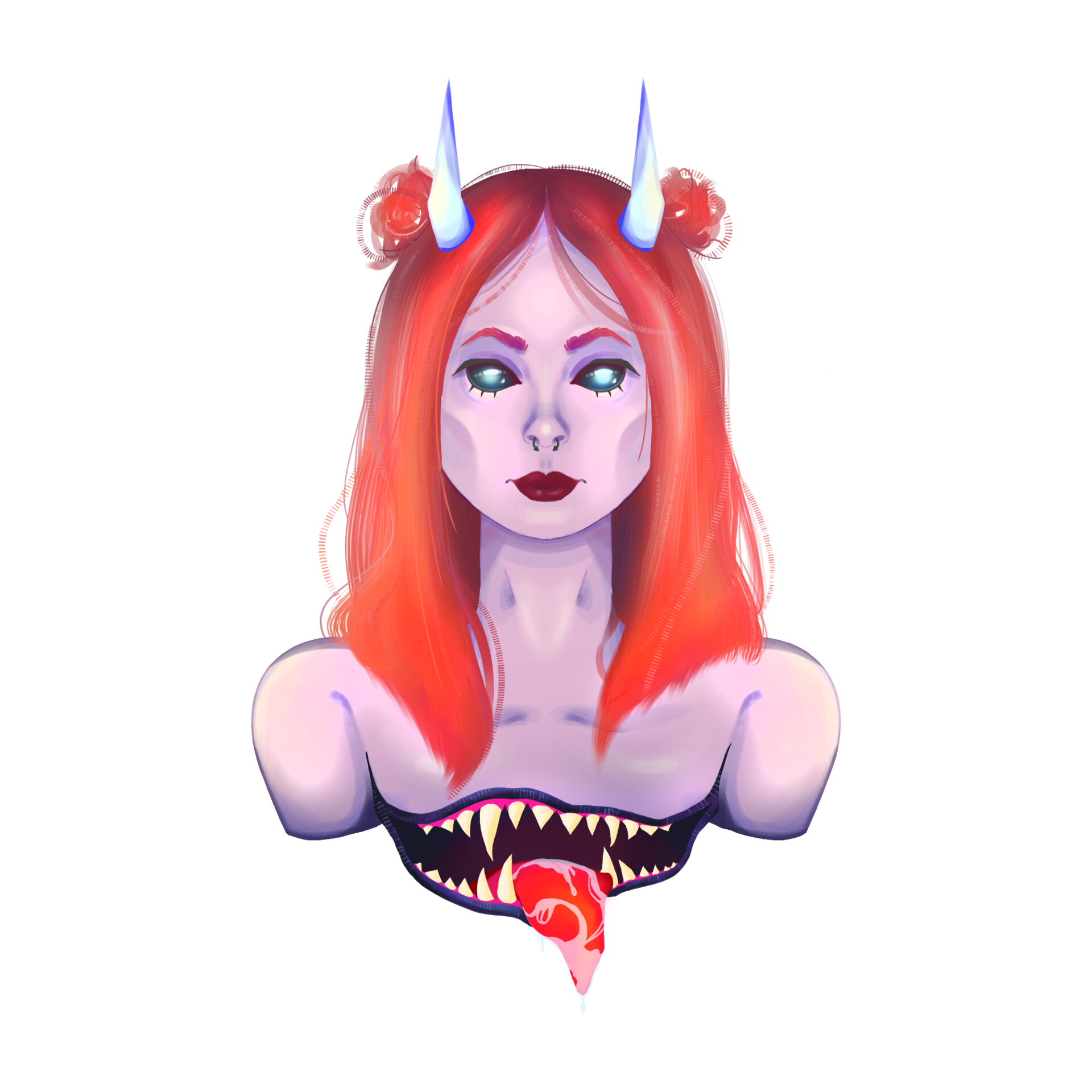 ArtStation - Demon redhead