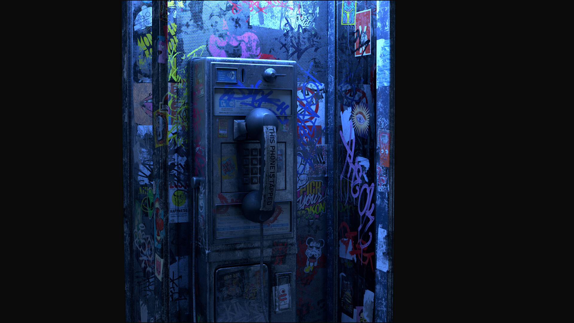 ArtStation - Phone Booth Telephone