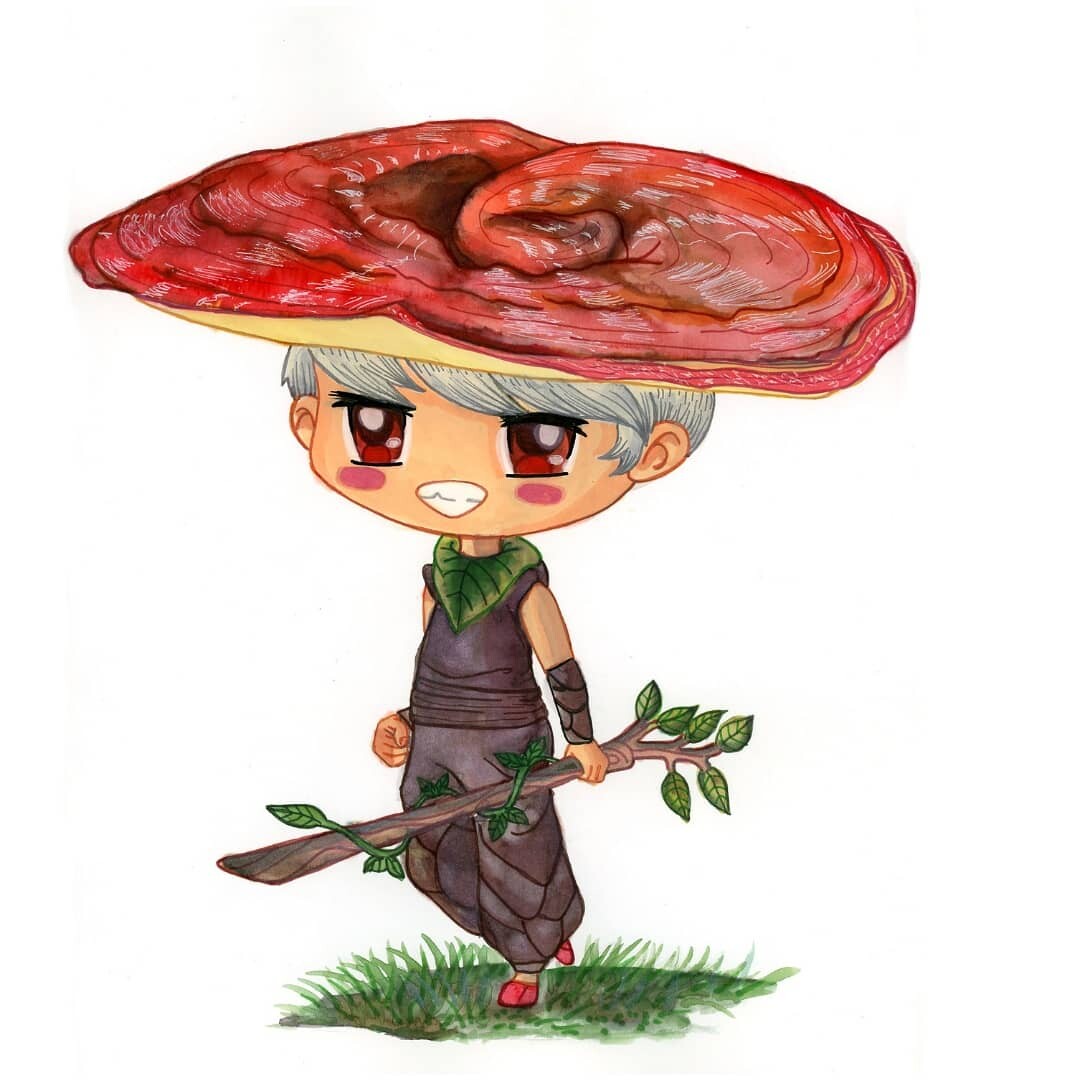 ArtStation - Reishi mushroom