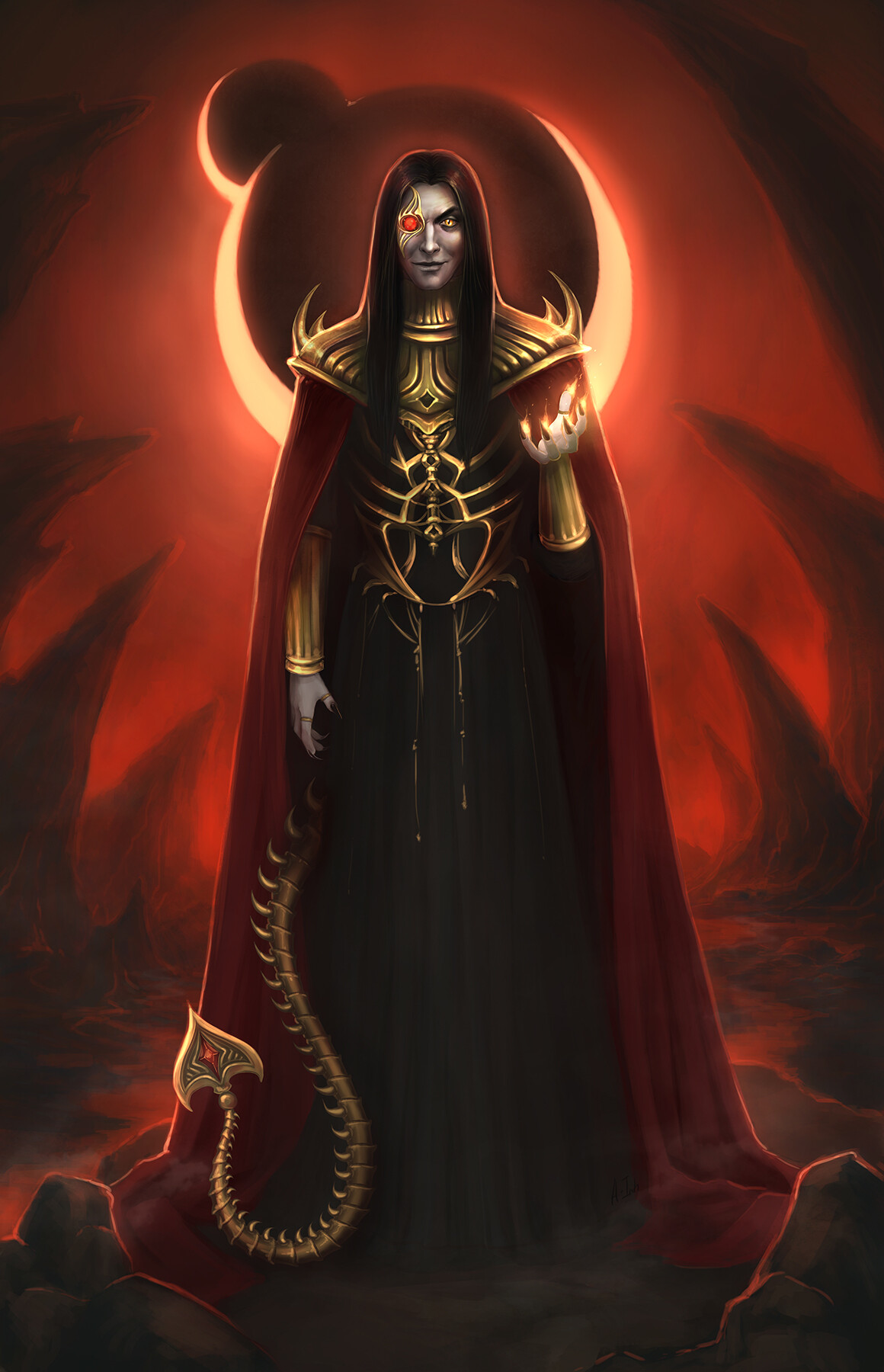 ArtStation - The Red Moon