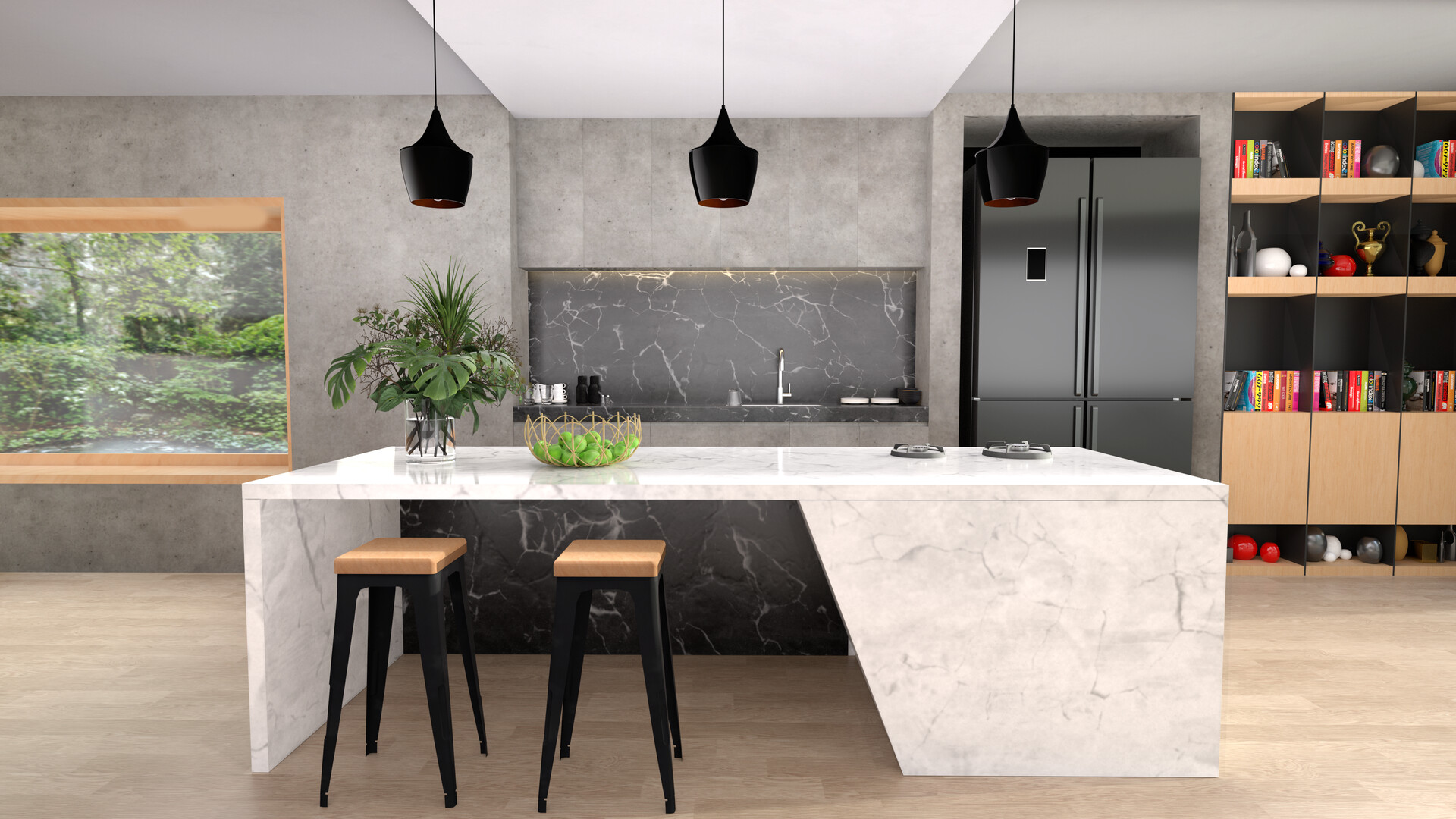 ArtStation - Realistic Kitchen interior render