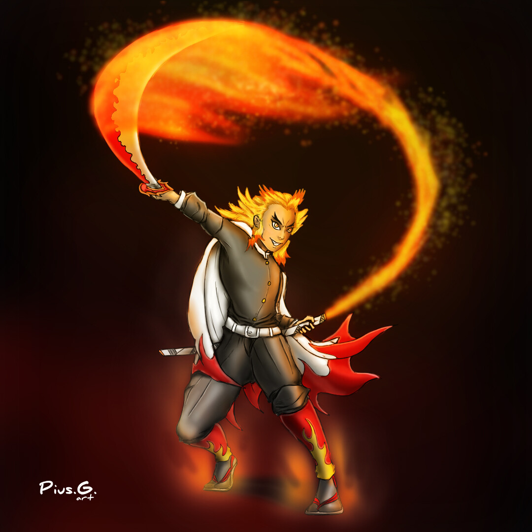 ArtStation - Kyojuro Rengoku