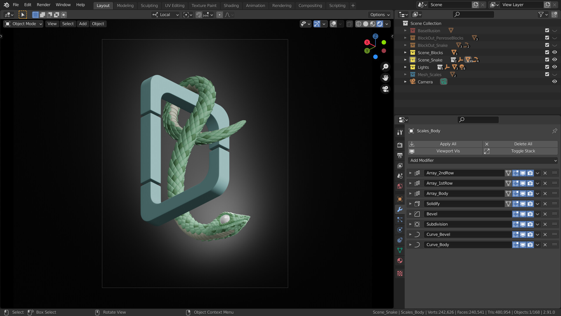 Matías Gárate - Impossible Figure with Whip Snake