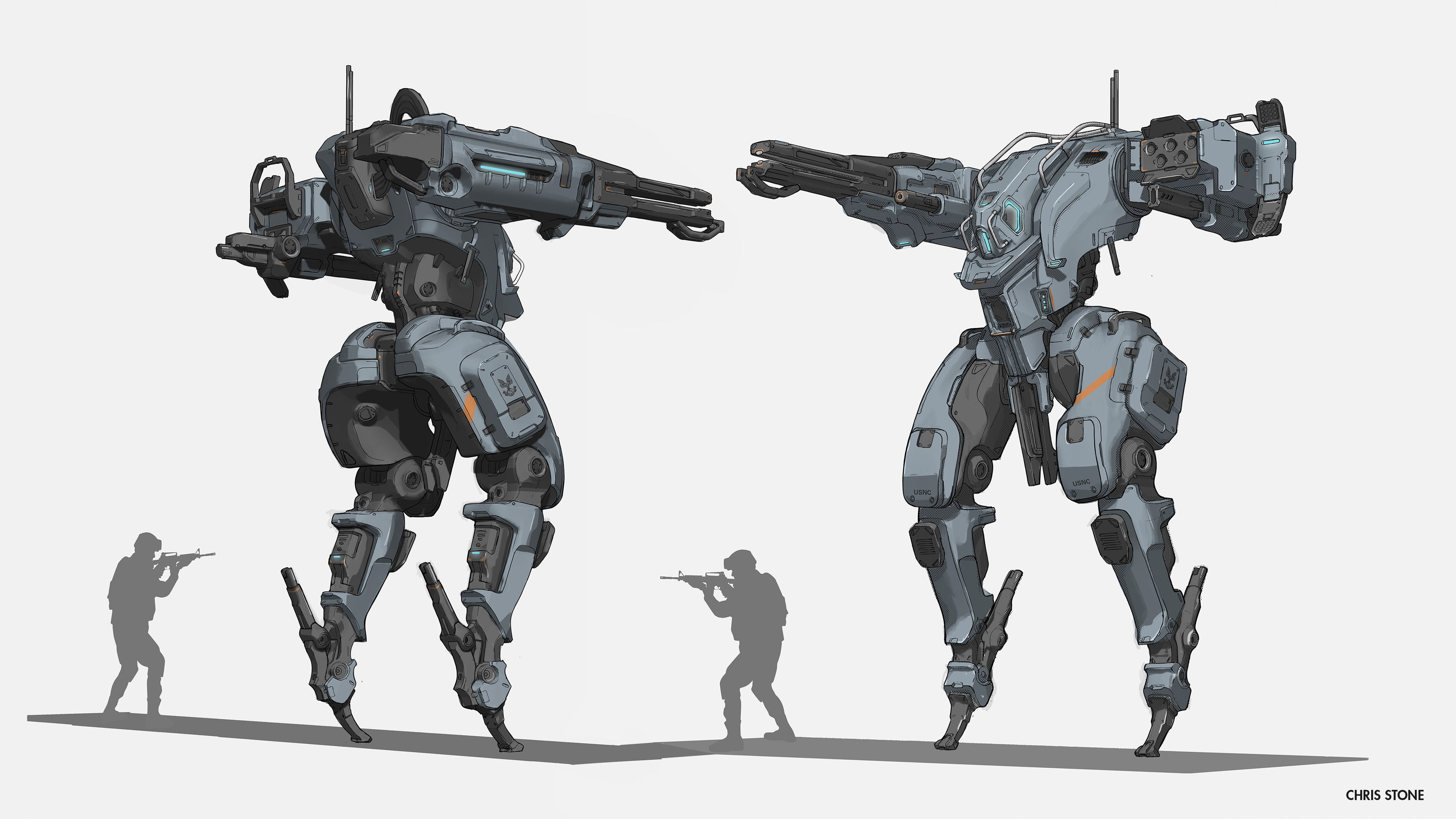 Halo Design Study 03 by Chris Stone : r/ImaginaryMechs