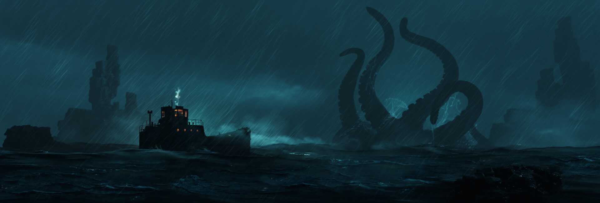 kraken attack art