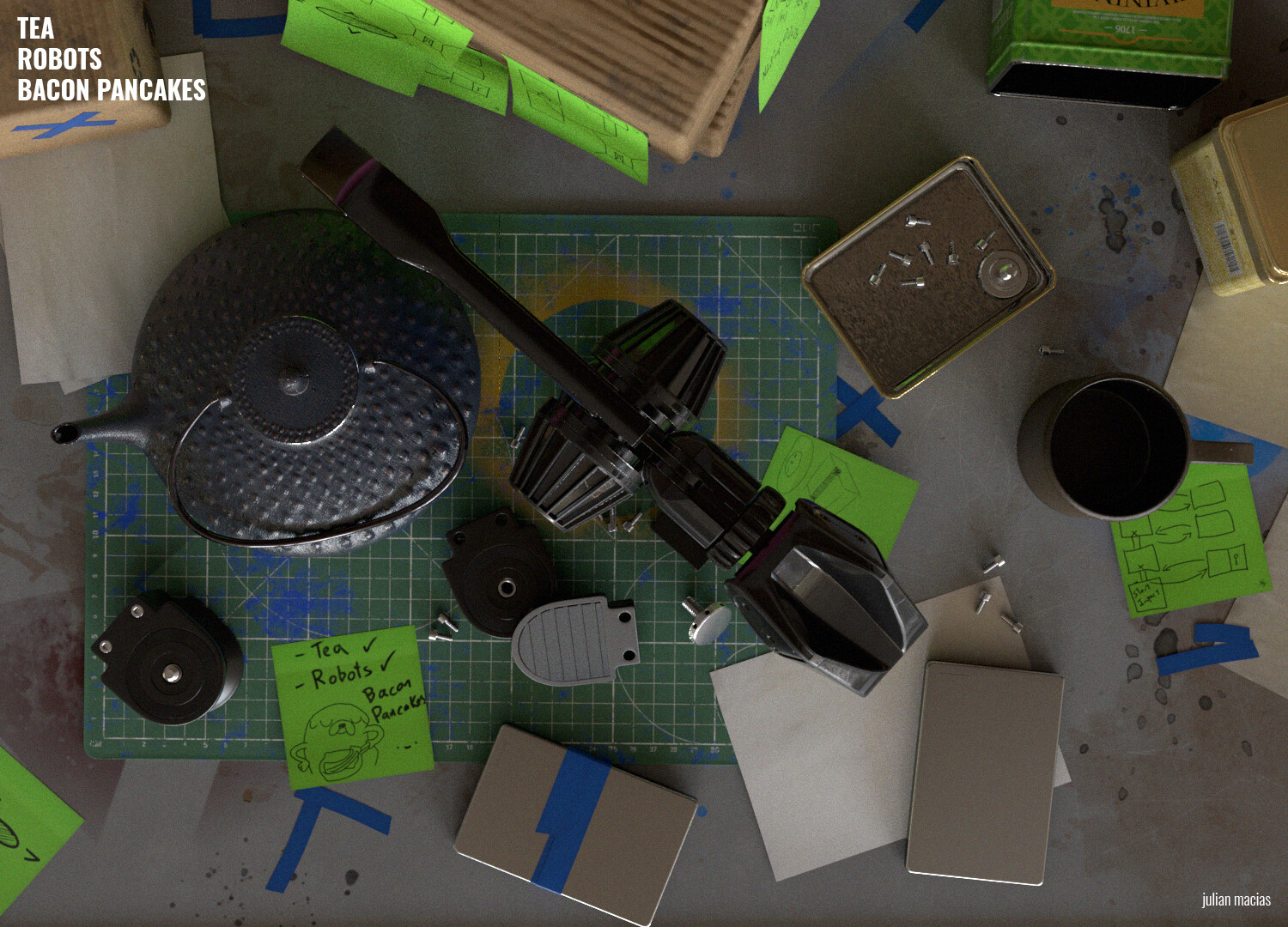 ArtStation - Tea, Robots, Bacon Pancakes