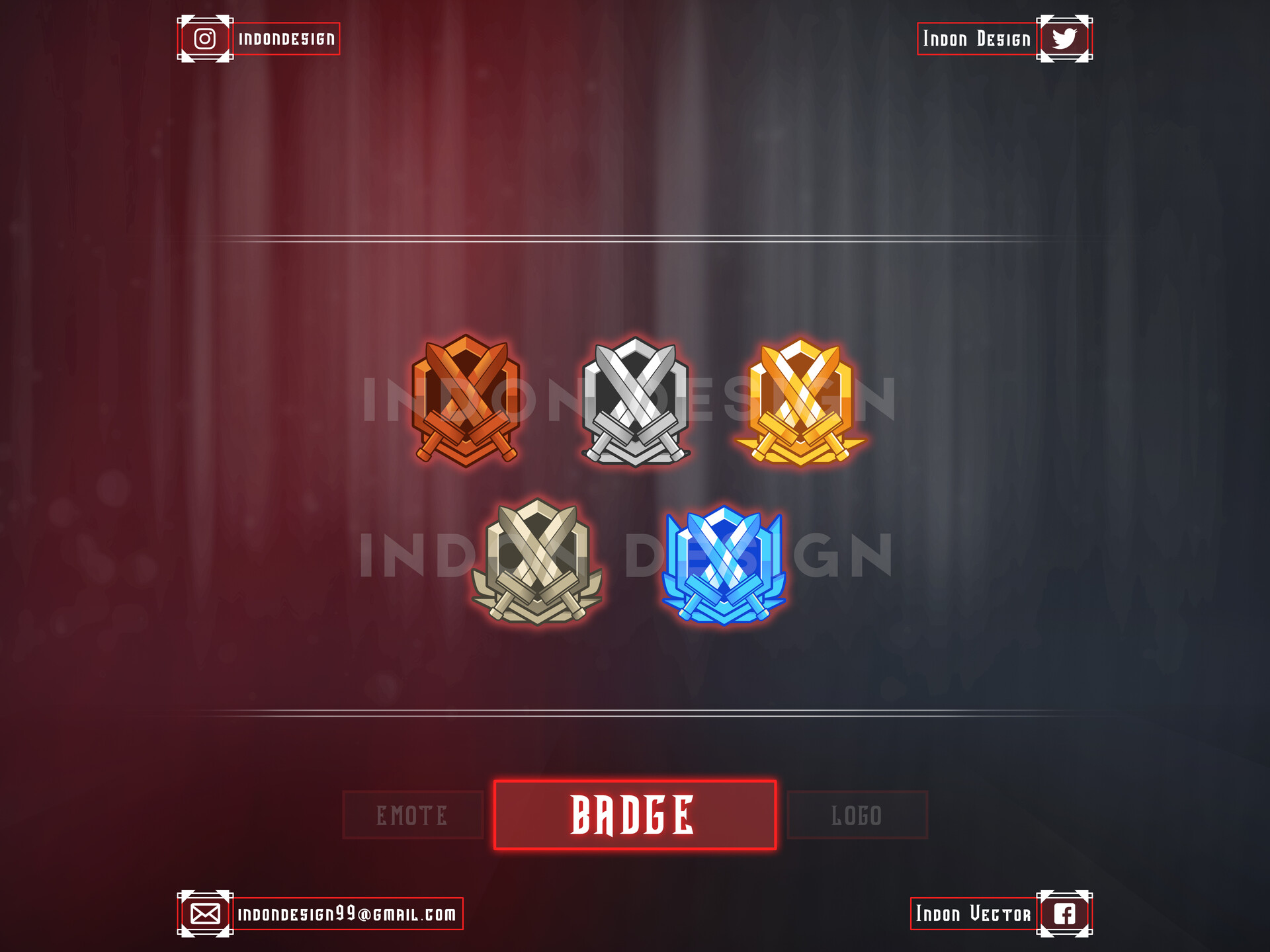 ArtStation - Shield and Sword Badges