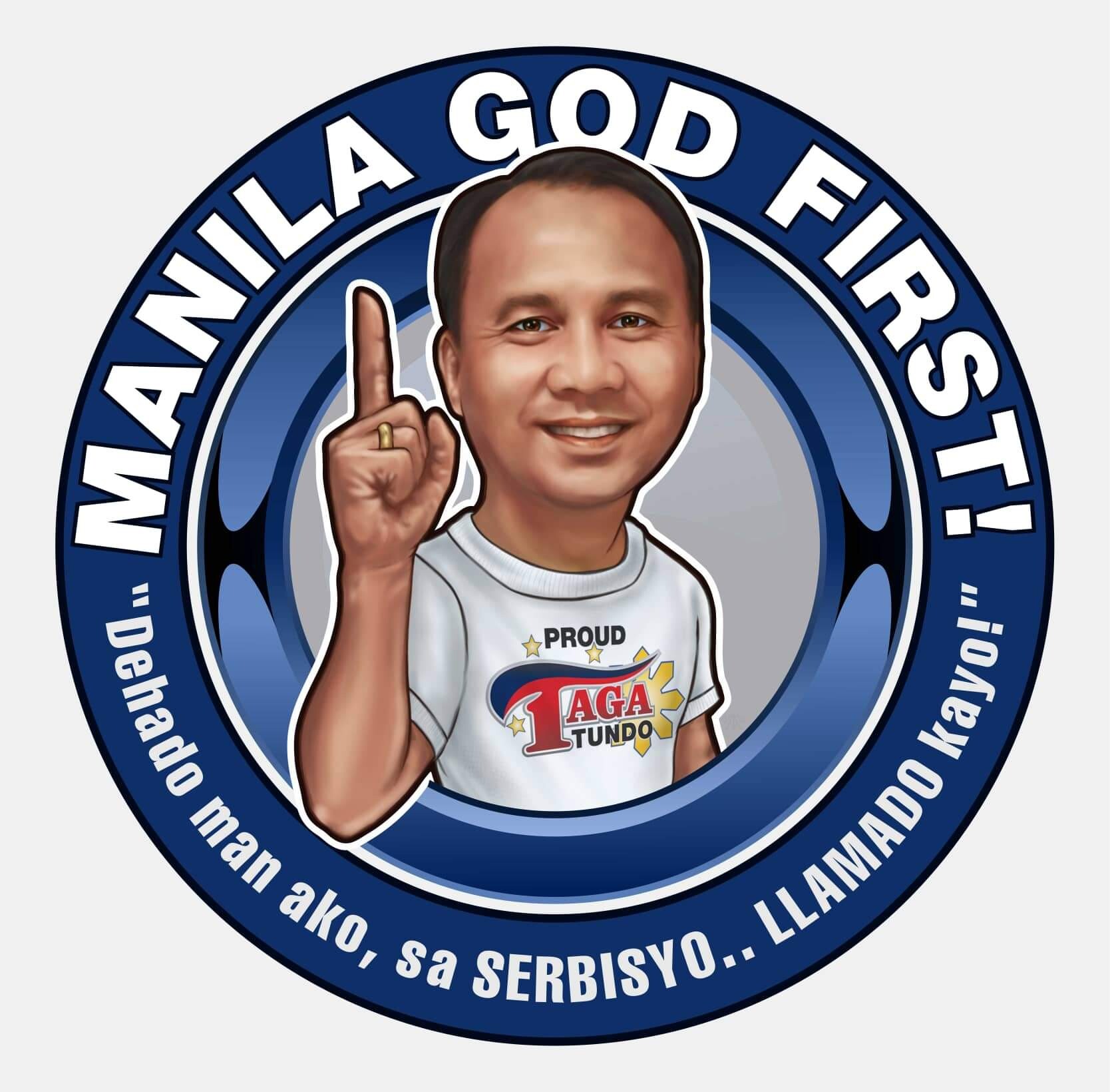 ArtStation - Caricature Logo Design "Manila GOD First" cong. Jesus ...