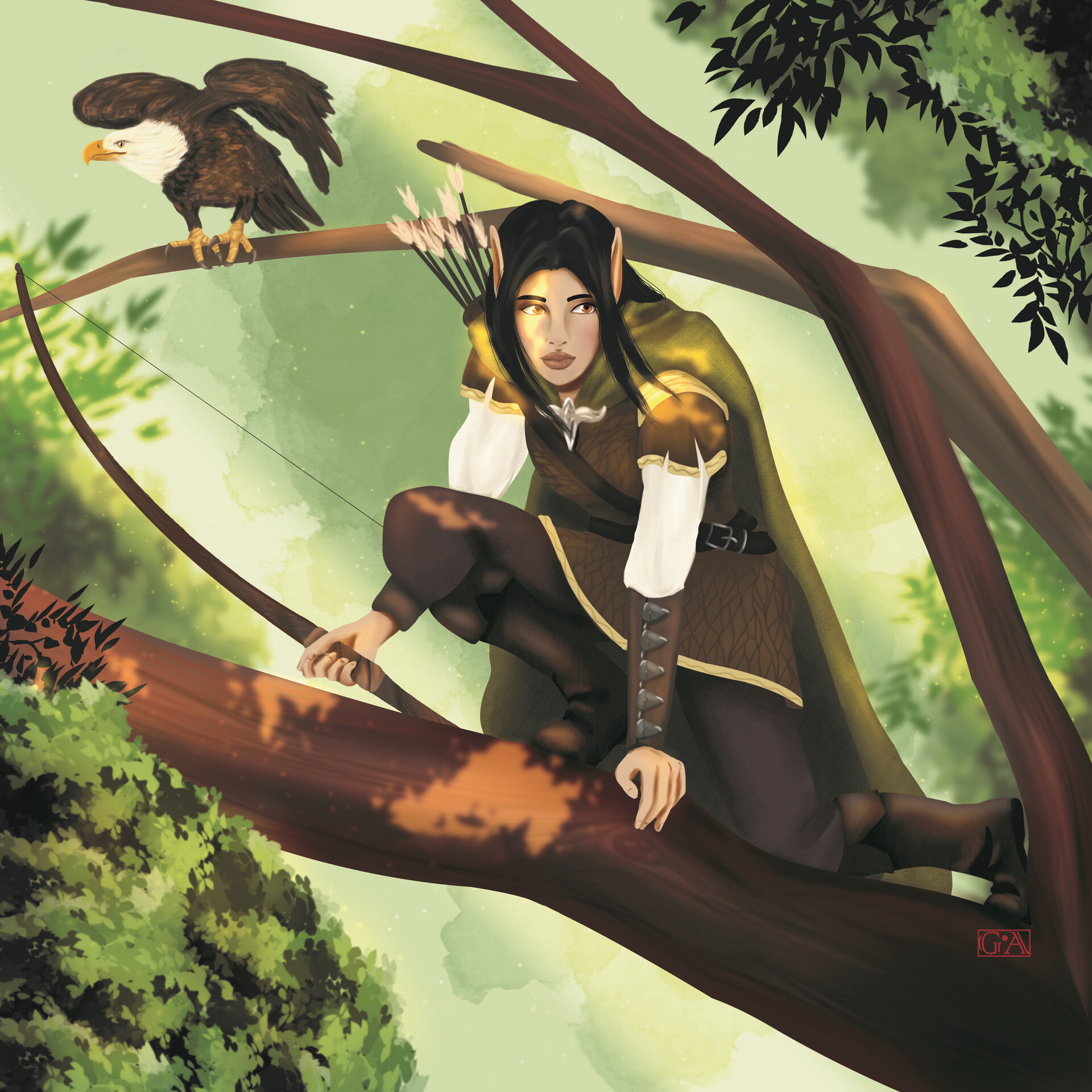 ArtStation - Elven ranger (commissioned piece)