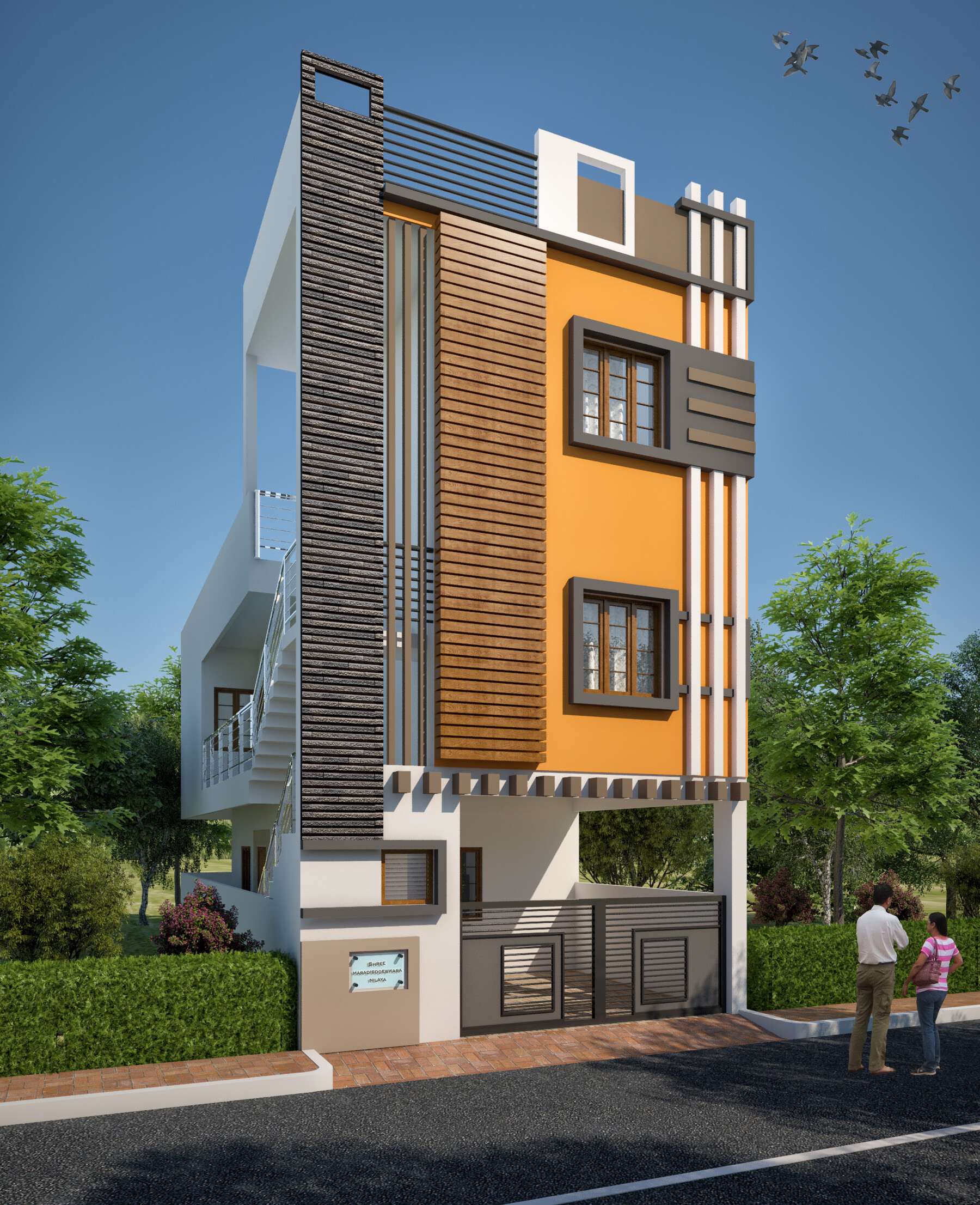 ArtStation - Exterior 3d elevation