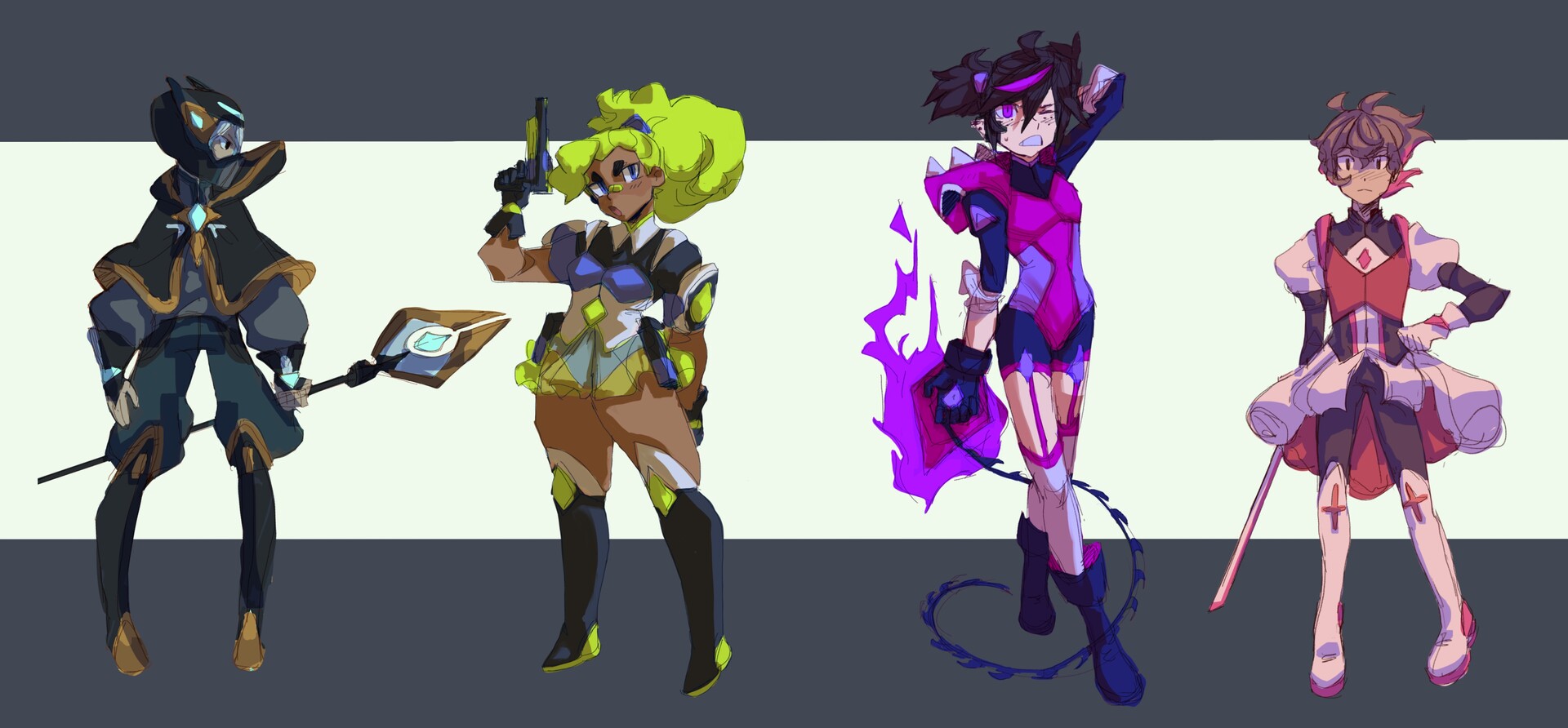 ArtStation - Starbound: Magical Boy Delivery Service- Character lineup
