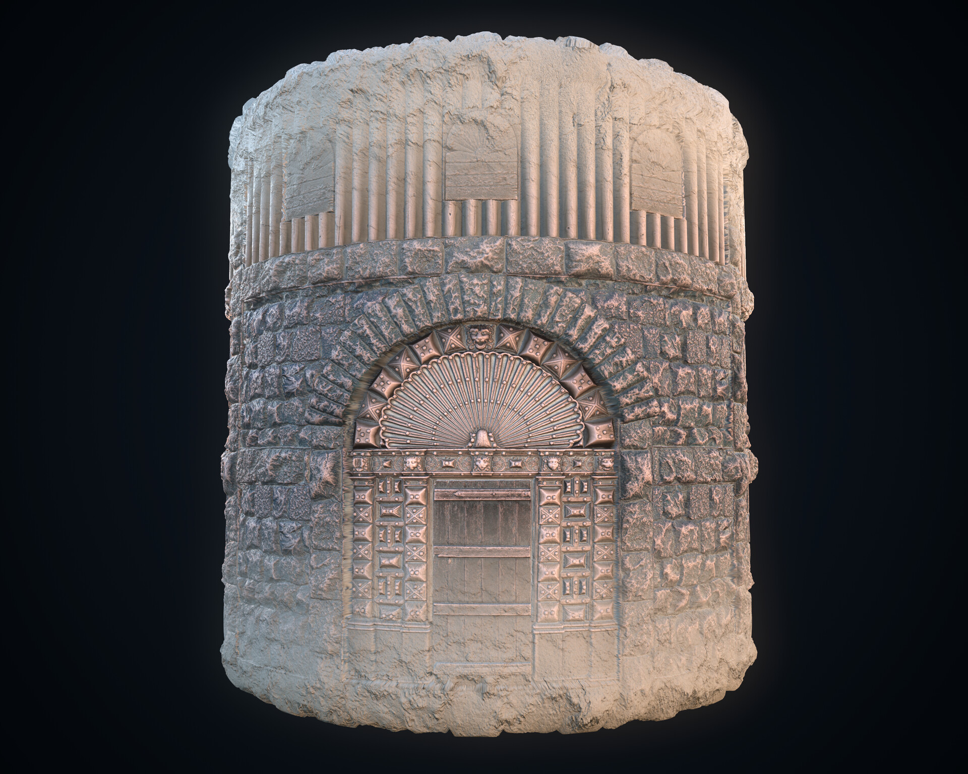 ArtStation - Frozen Tower ( Only Texture ) - Quixel Mixer