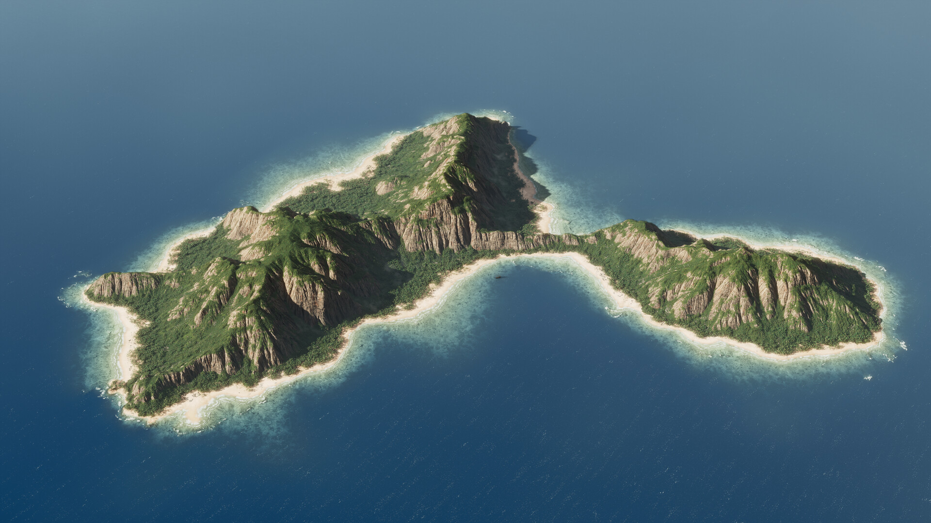 ArtStation - Tropical Island 3D Render