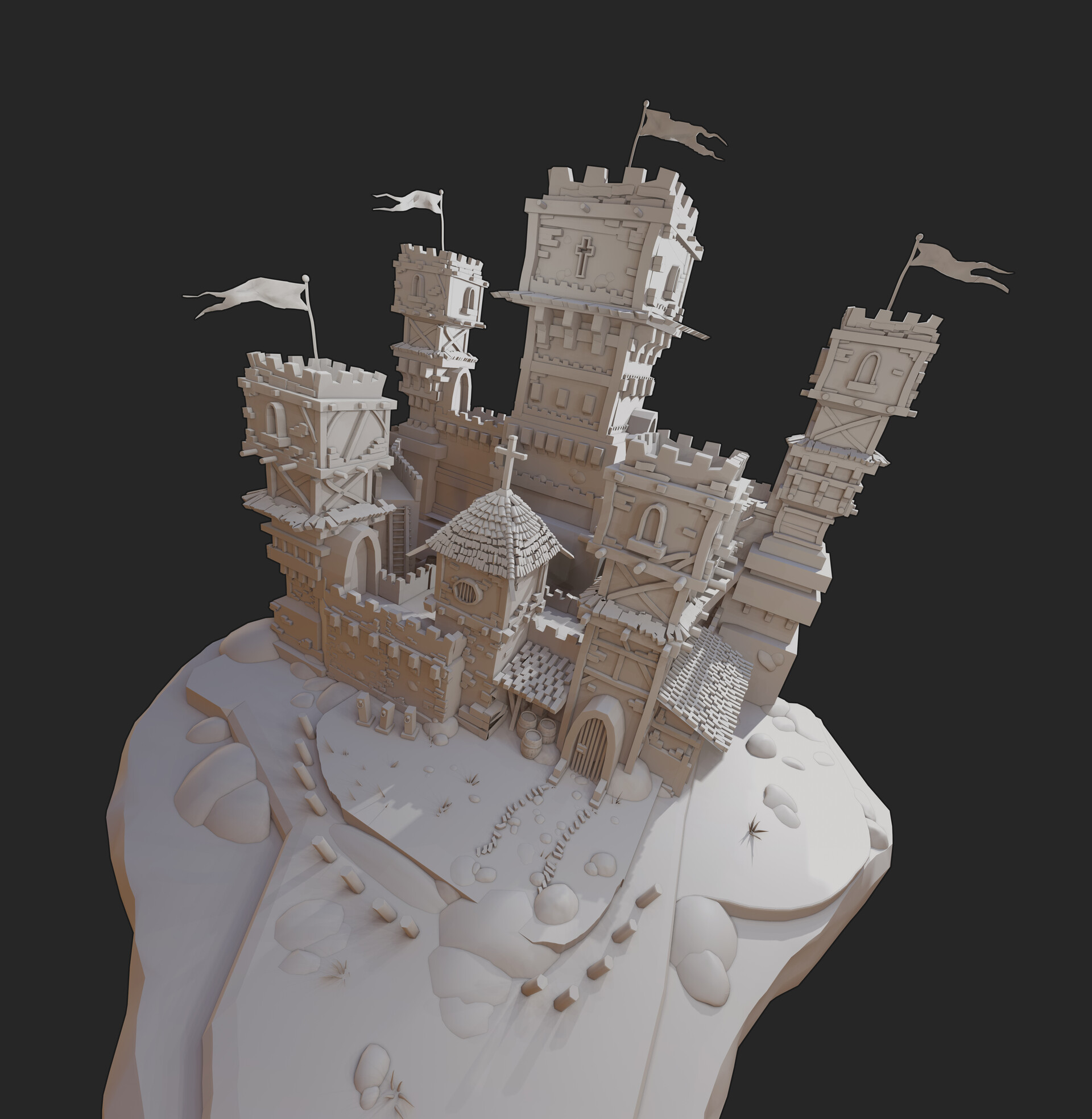 ArtStation - Stylized Fortress