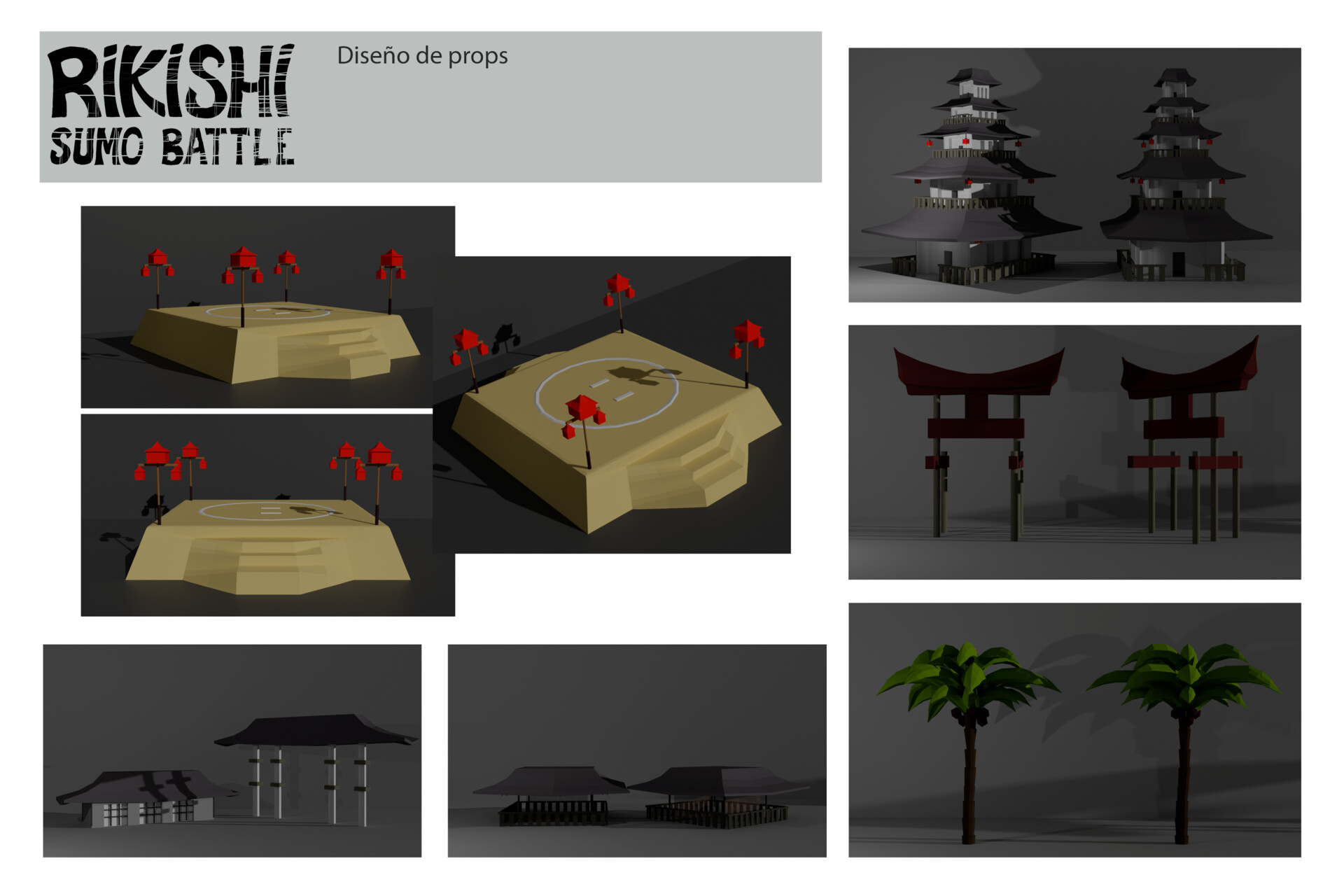 ArtStation - Rikishi sumo battle Props