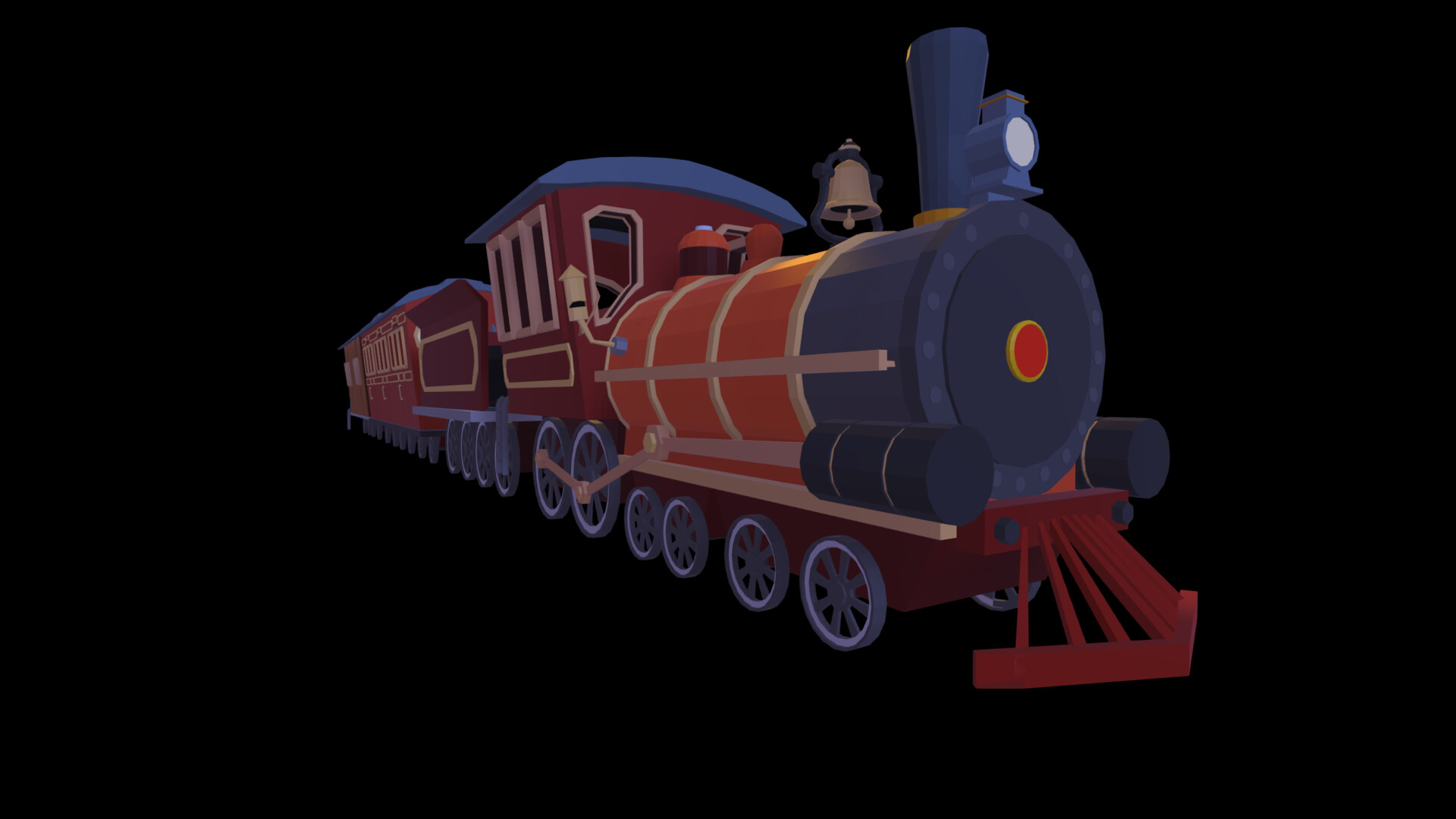 ArtStation - Stylized Steam Train