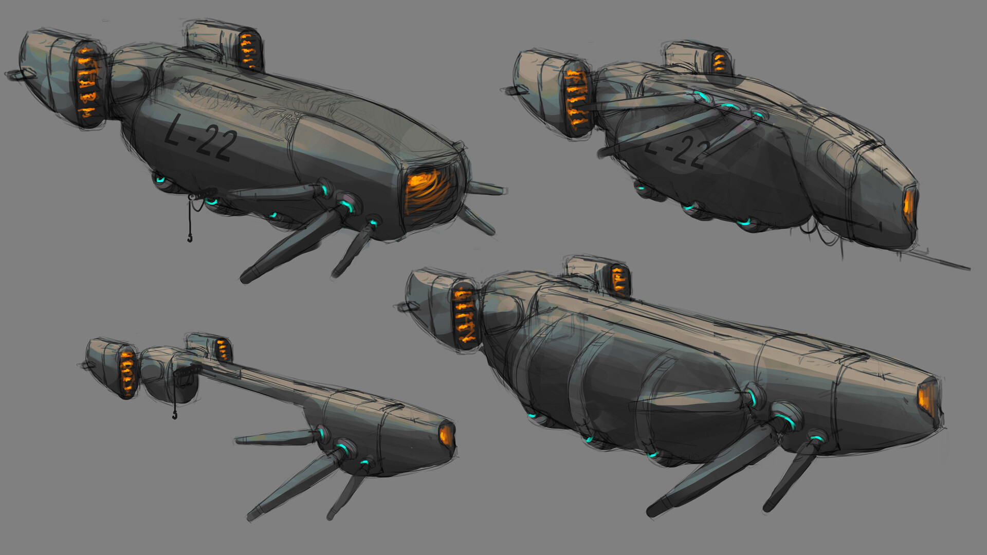 cargo spaceship concept