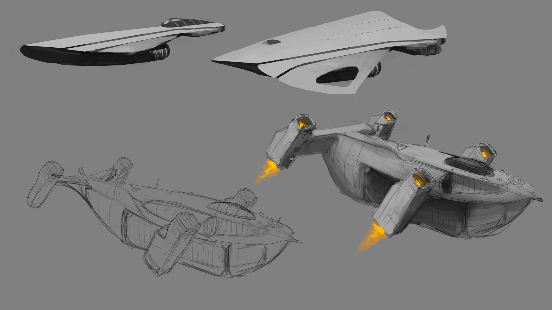 cargo spaceship concept