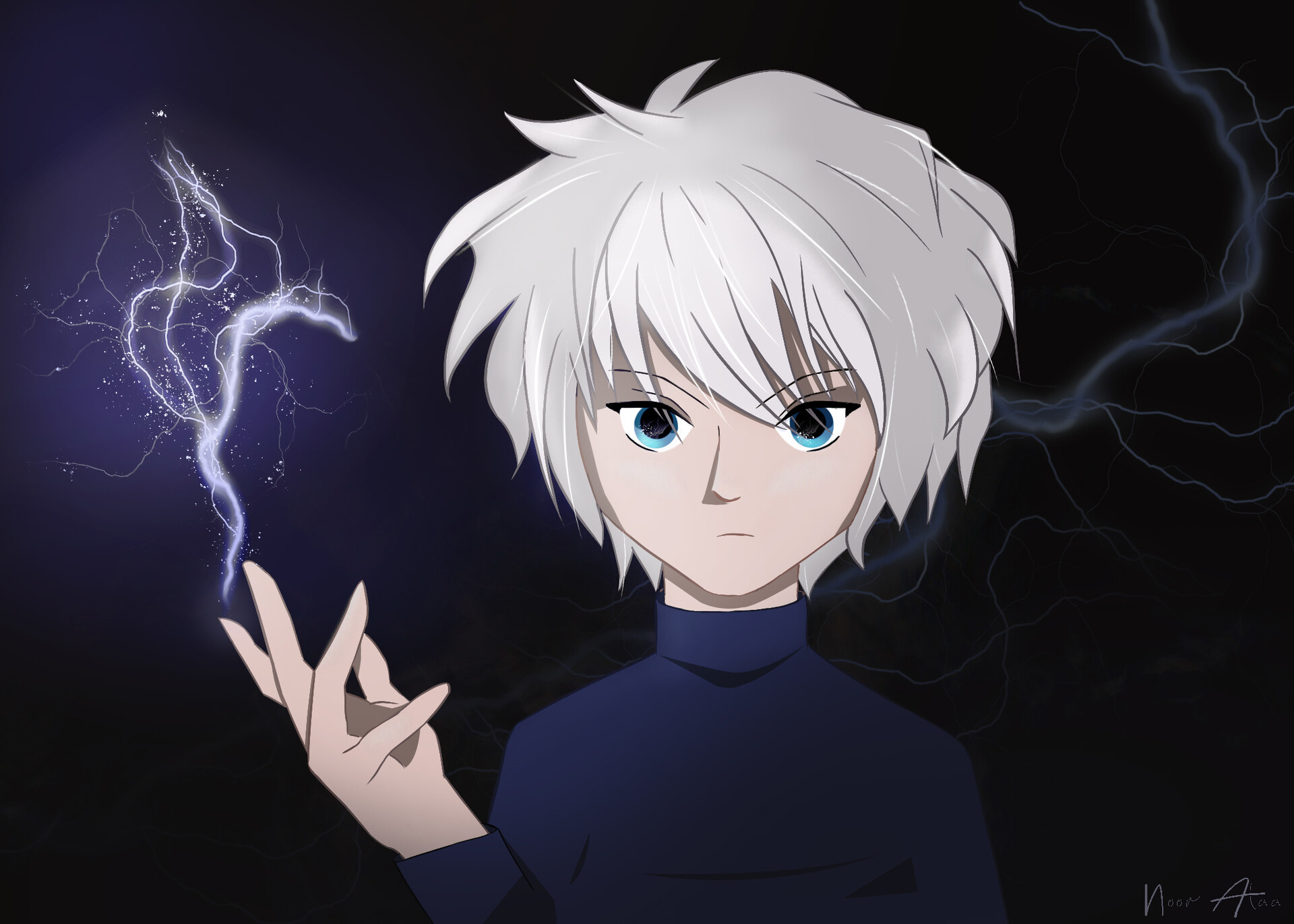 ArtStation - Killua Zoldyck from Hunter x Hunter