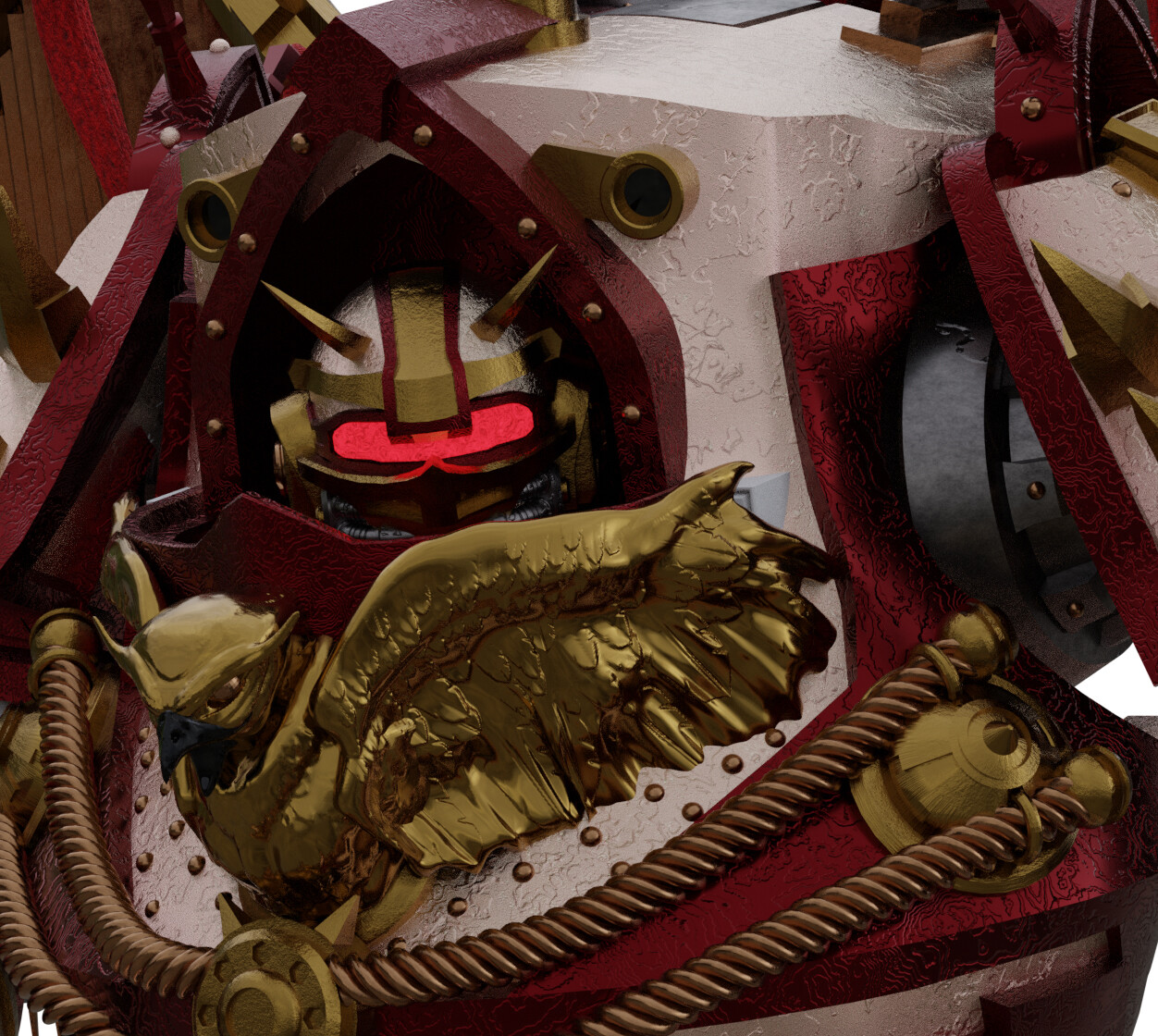 ArtStation - Primarch Inspired Dreadnought - White Scars.