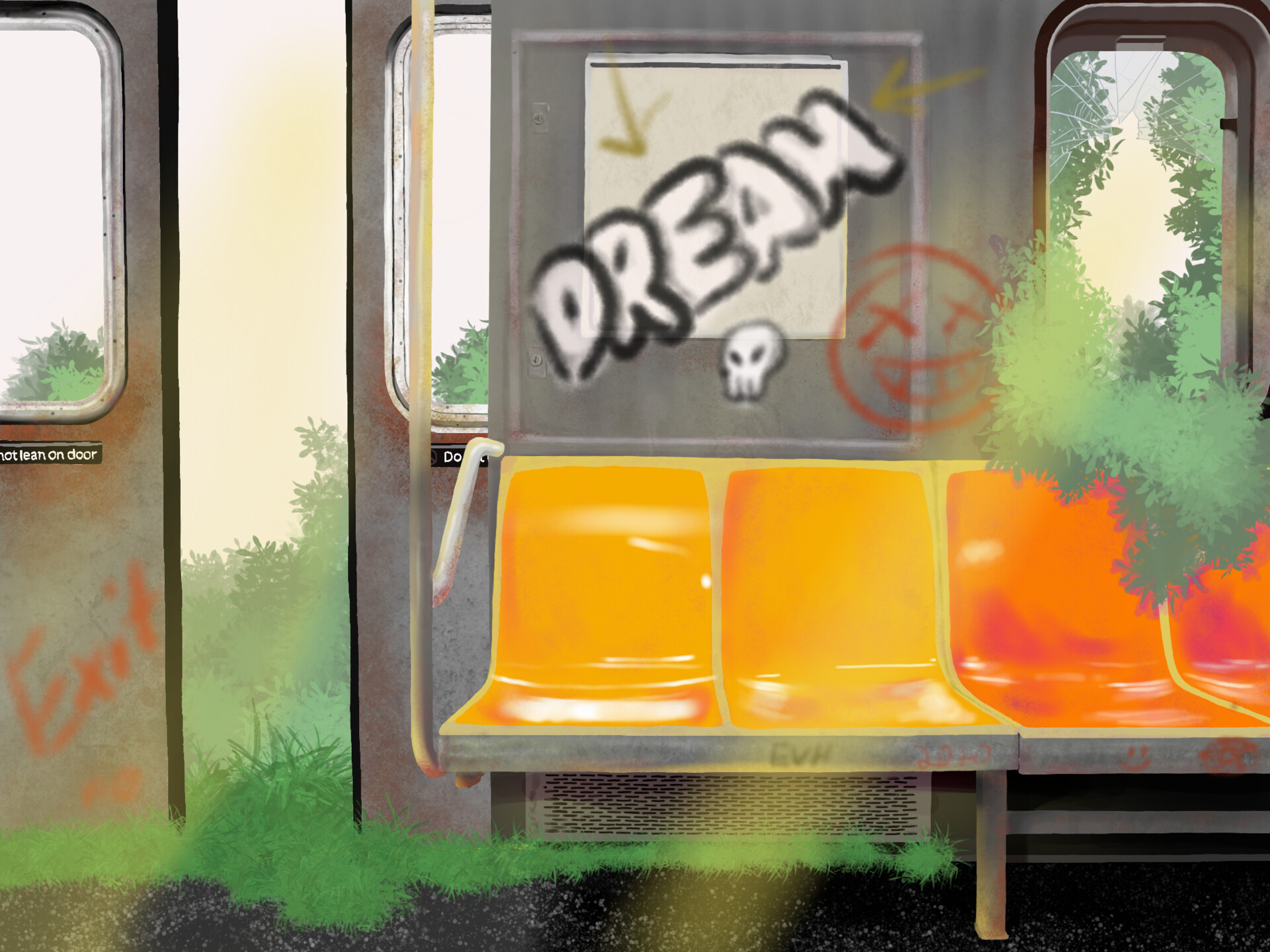 ArtStation - Abandoned subway