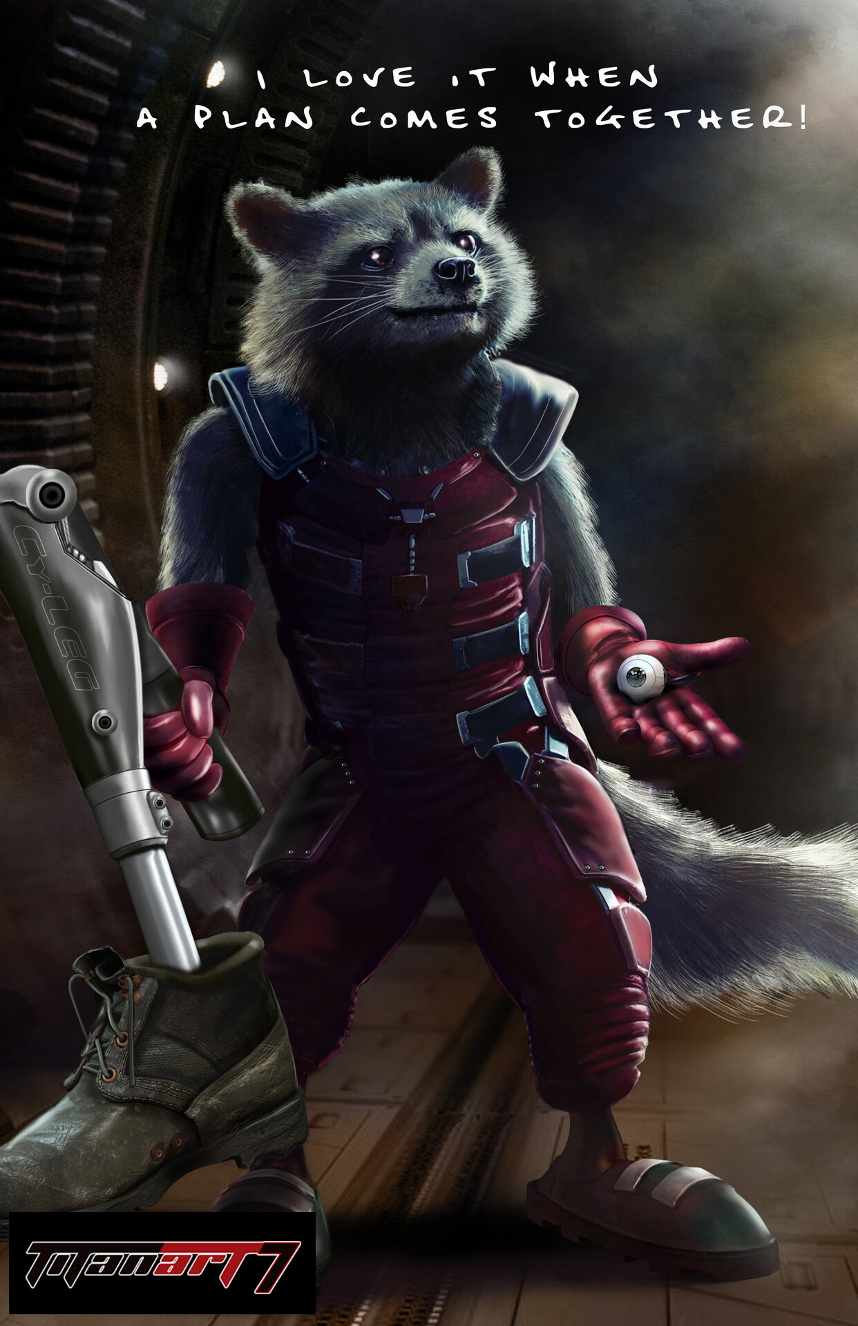 ArtStation - Rocket fan art GOTG