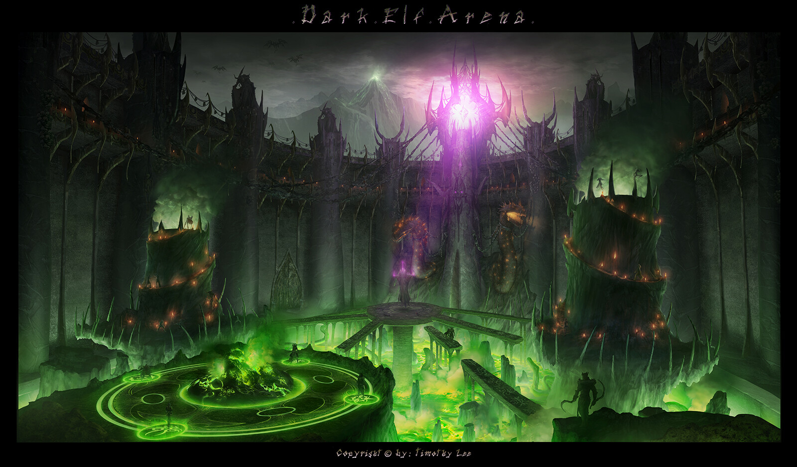 ArtStation - Dark Elf Arena