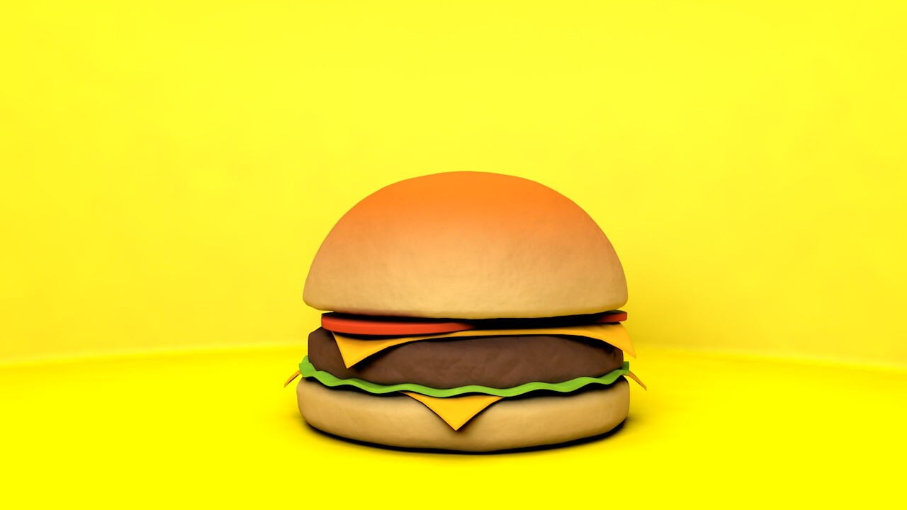 ArtStation - Burger 3d model